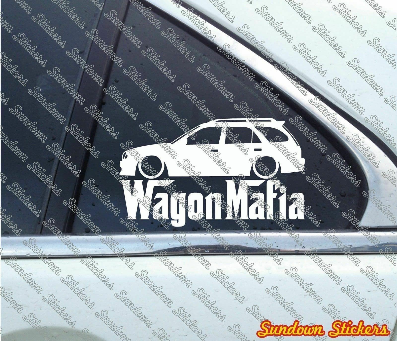 Lowered WAGON MAFIA sticker for Toyota Corolla wagon 1998-1999 E110 bug ...