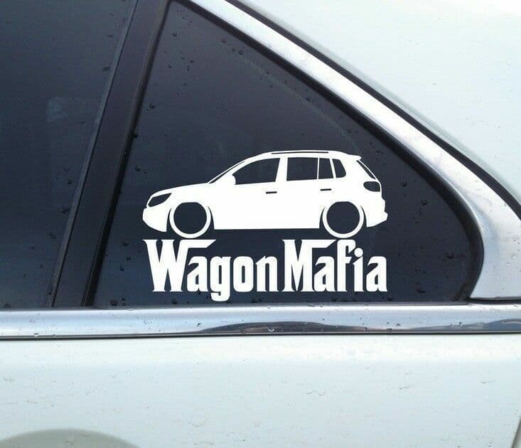 Lowered WAGON MAFIA sticker - for VW Tiguan 1st gen facelift 2011-2016 W151