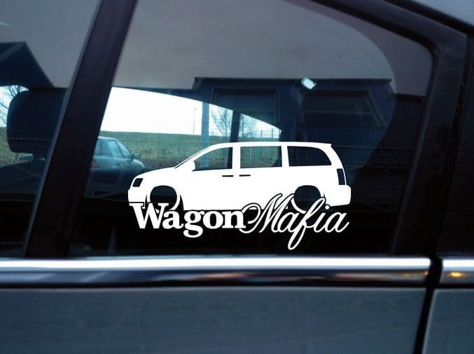 Lowered WAGON MAFIA v2 car sticker for Dodge Grand Caravan 2008-2016 ...