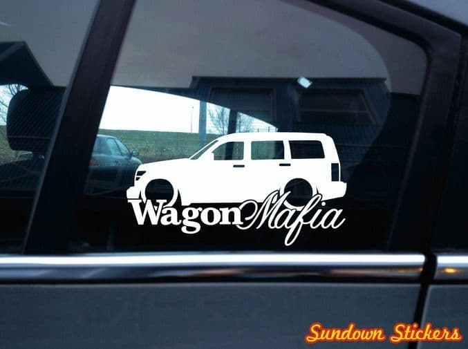 Lowered WAGON MAFIA v2 car sticker - for Dodge Nitro