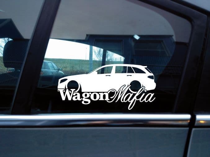 Lowered WAGON MAFIA V2 sticker - for Mercedes C-Class W205 S205 wagon ...