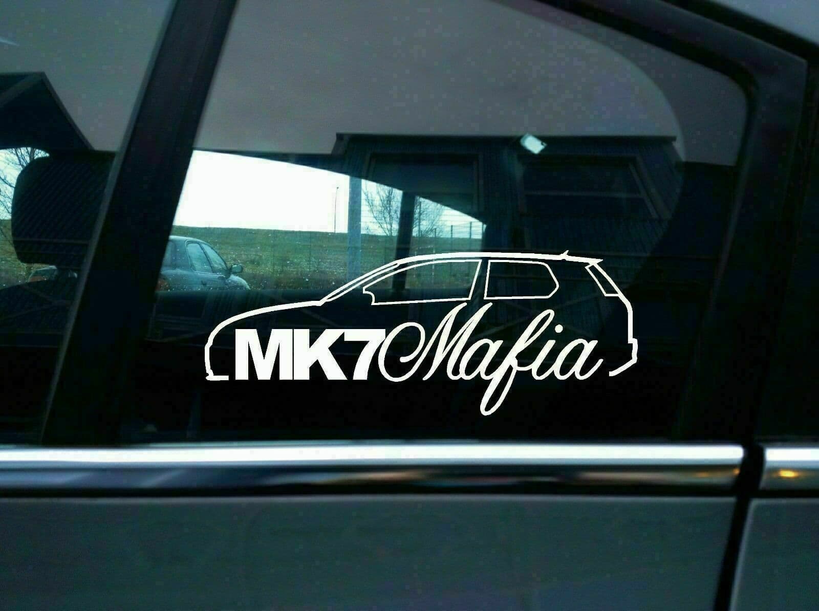 Mk7 Mafia silhouette sticker - for VW mk7 golf R / GTI / GTD / GTE V02