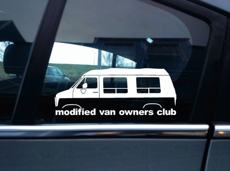 MVOC modified van owners club sticker - for Chevrolet G20 Day van ...
