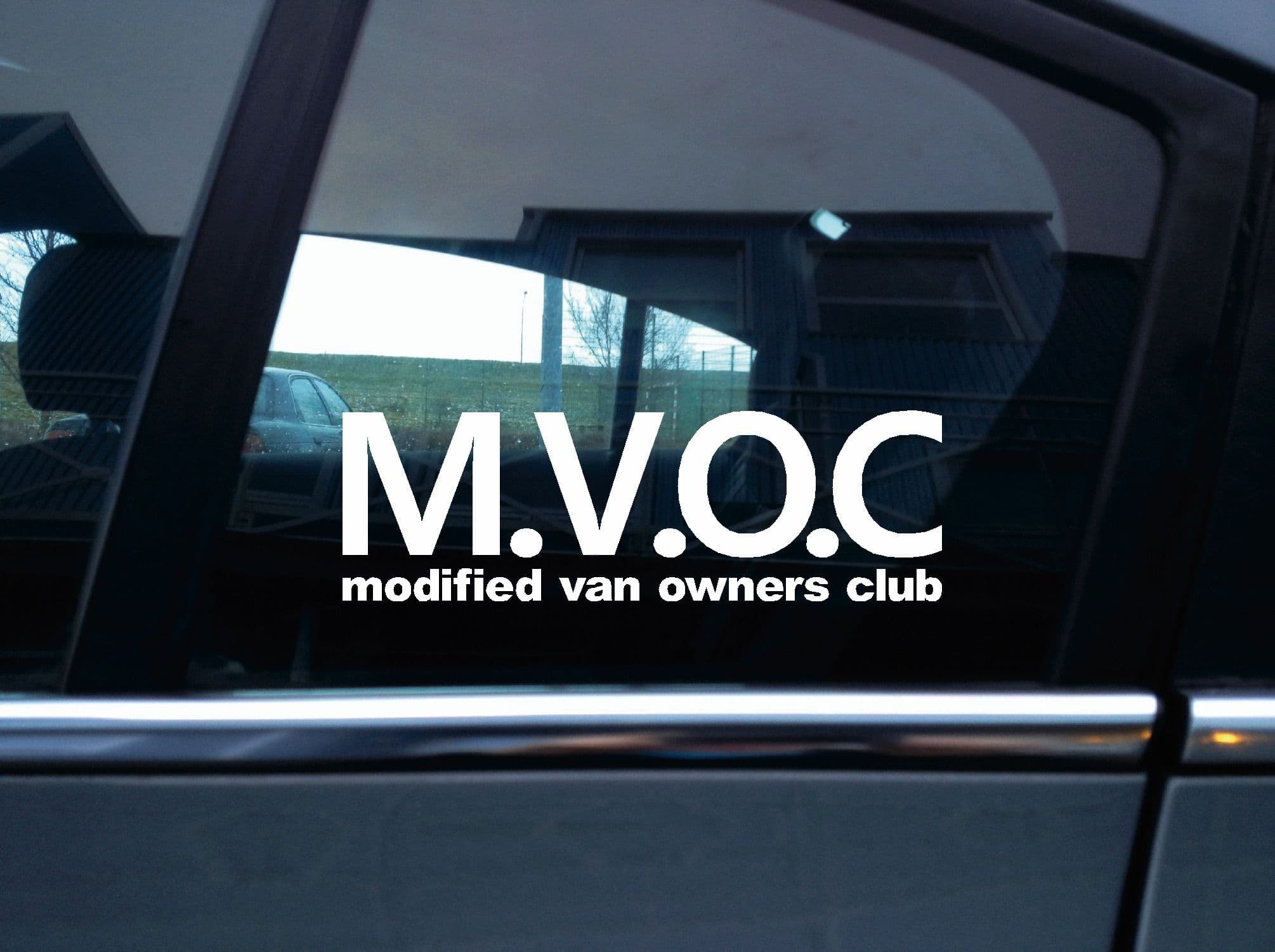 MVOC modified van owners club sticker - for VW Caddy van mk3 2k Volkswagen