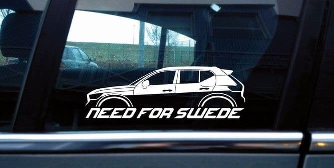 NEED FOR SWEDE sticker - For Volvo XC40 Crossover SUV Q71