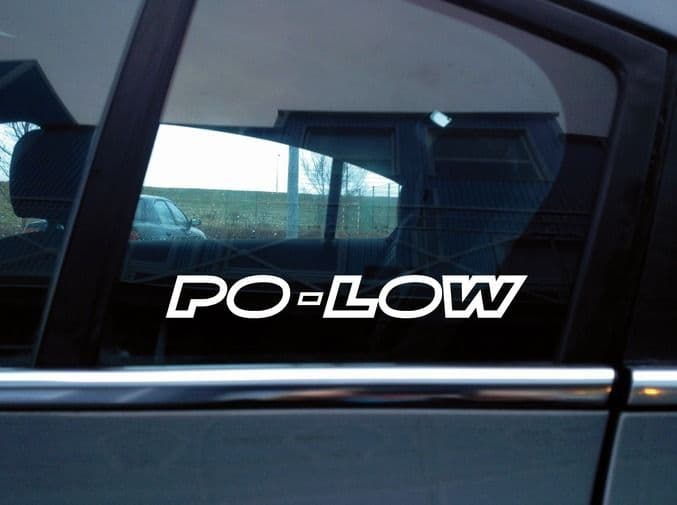 PO-LOW Stickers for VW Polo 6N / 6n2 lowered stanced classic 90s Polo POLOW
