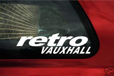 Retro Vauxhall sticker / decal for Vauxhall Nova / corsa / Astra Mk1 ...