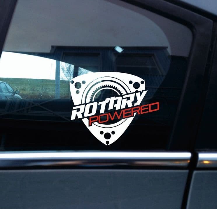 Rotary Powered sticker - for Mazda RX7 / RX7 / RX3