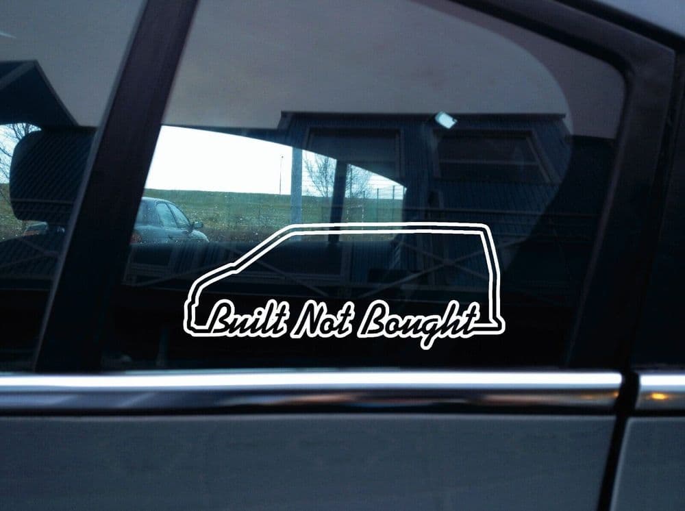T6 BUILT NOT BOUGHT silhouette sticker for VW T6 Transporter camper van