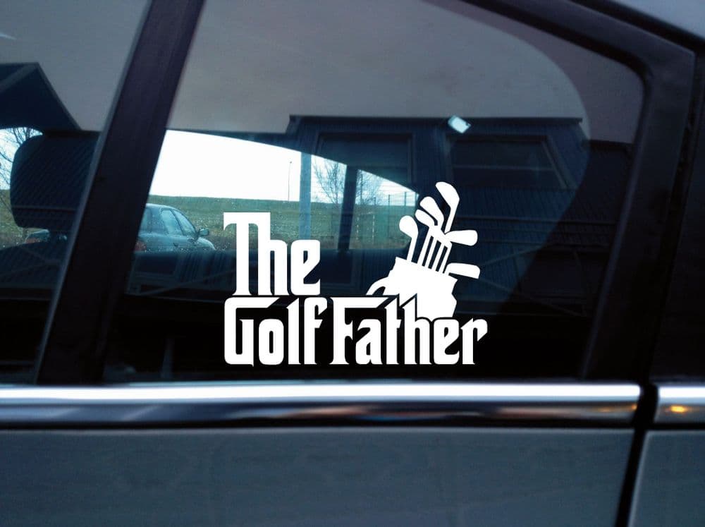 The Golf Father golfing sport funny golf cart / Car Sticker
