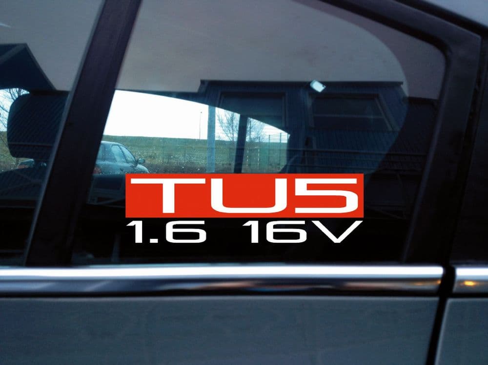 TU5 1 6 16v sticker For Citroen C2 VTS Saxo VTS & Peugeot 106 GTi