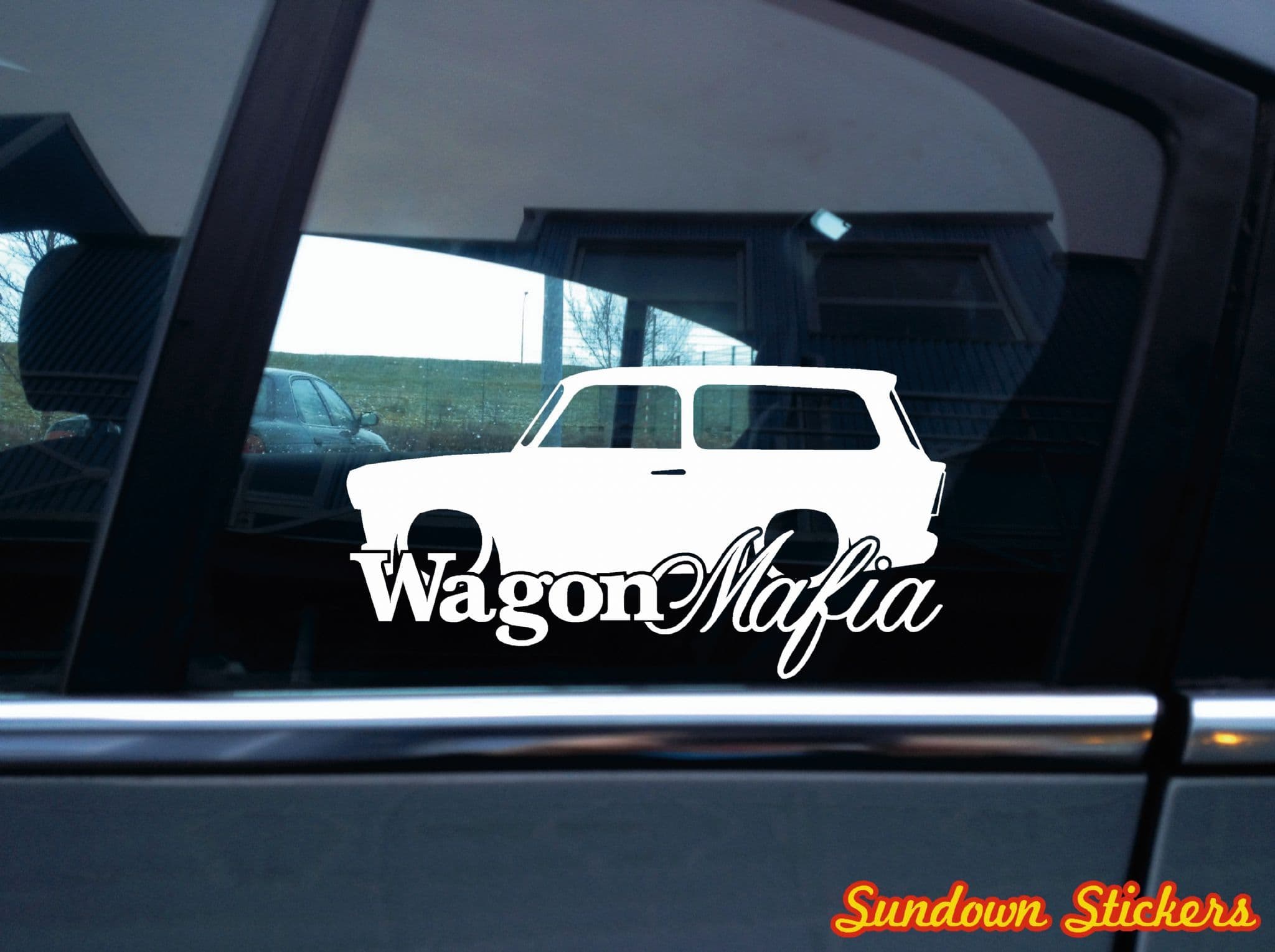 WAGON MAFIA auto sticker aufkleber - for Trabant 601 kombi oldtimer ...