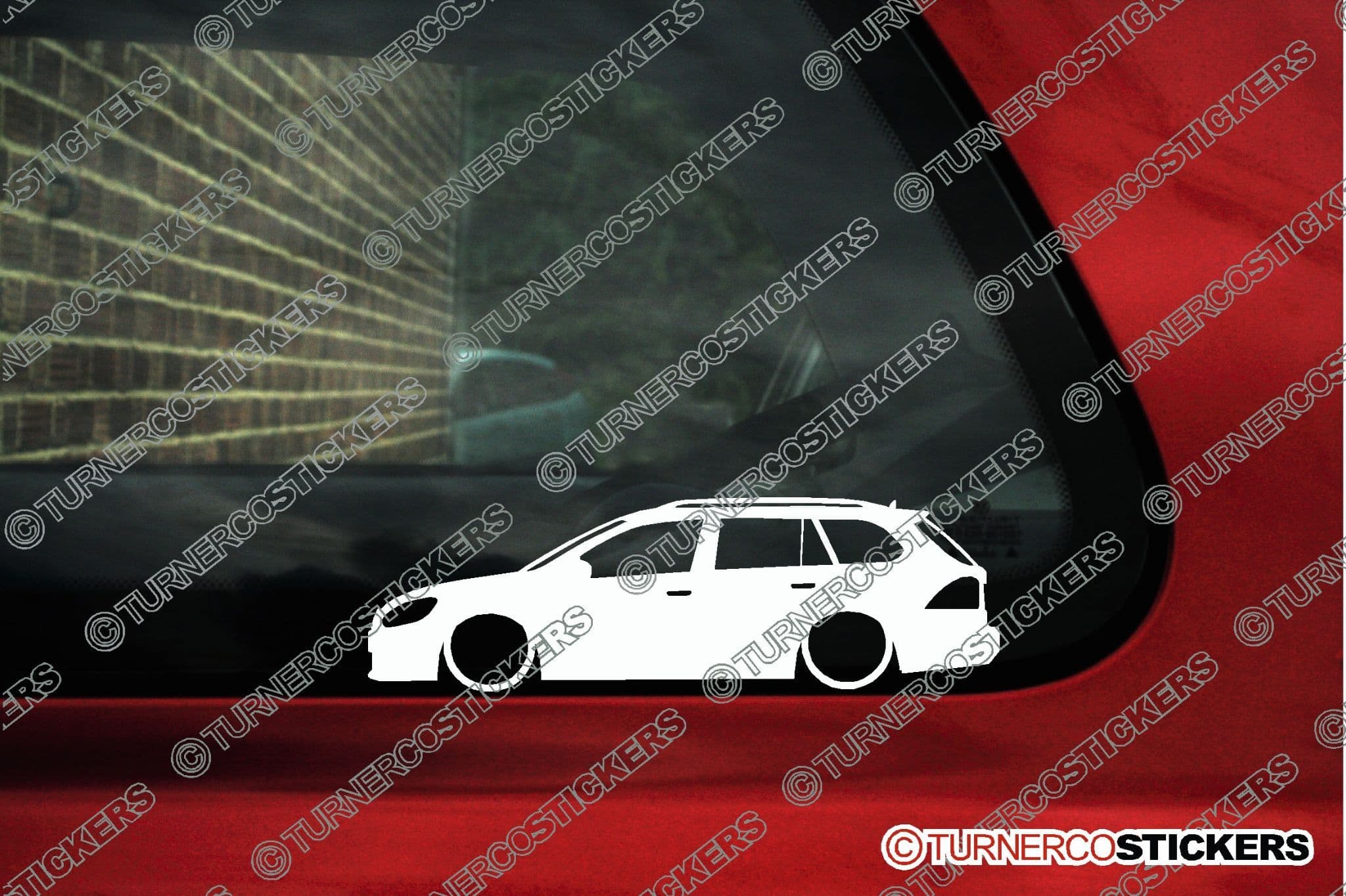2x Lowered ,stanced outline stickers for the Volkswagen Golf mk6 ...