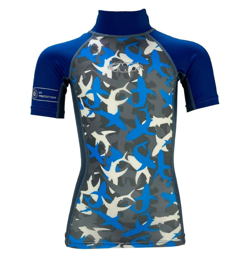TWF Short Sleeve UV Kids Rash Vest