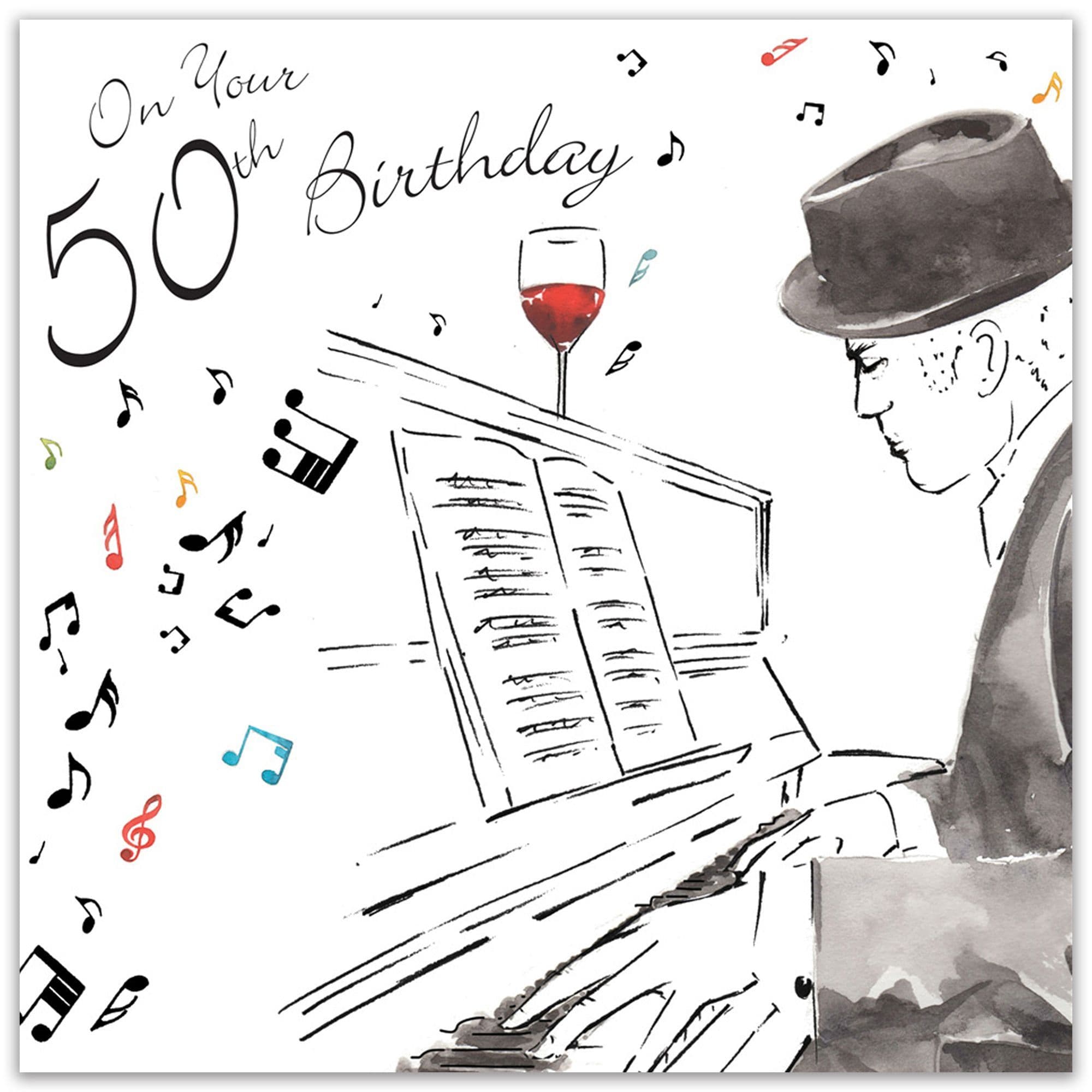 Age Birthday Cards. Birthday Card For Him. Age 50 Birthday Card. Male ...