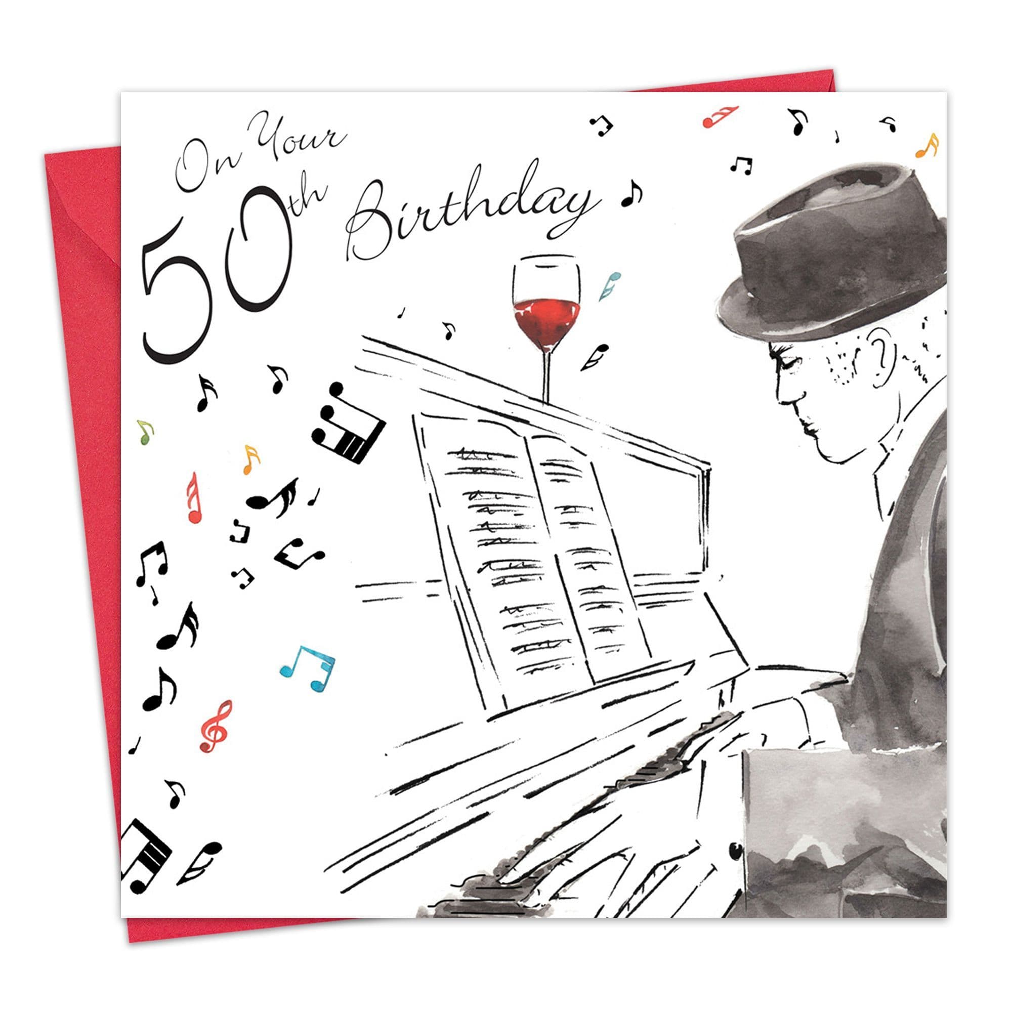 Age Birthday Cards. Birthday Card For Him. Age 50 Birthday Card. Male ...