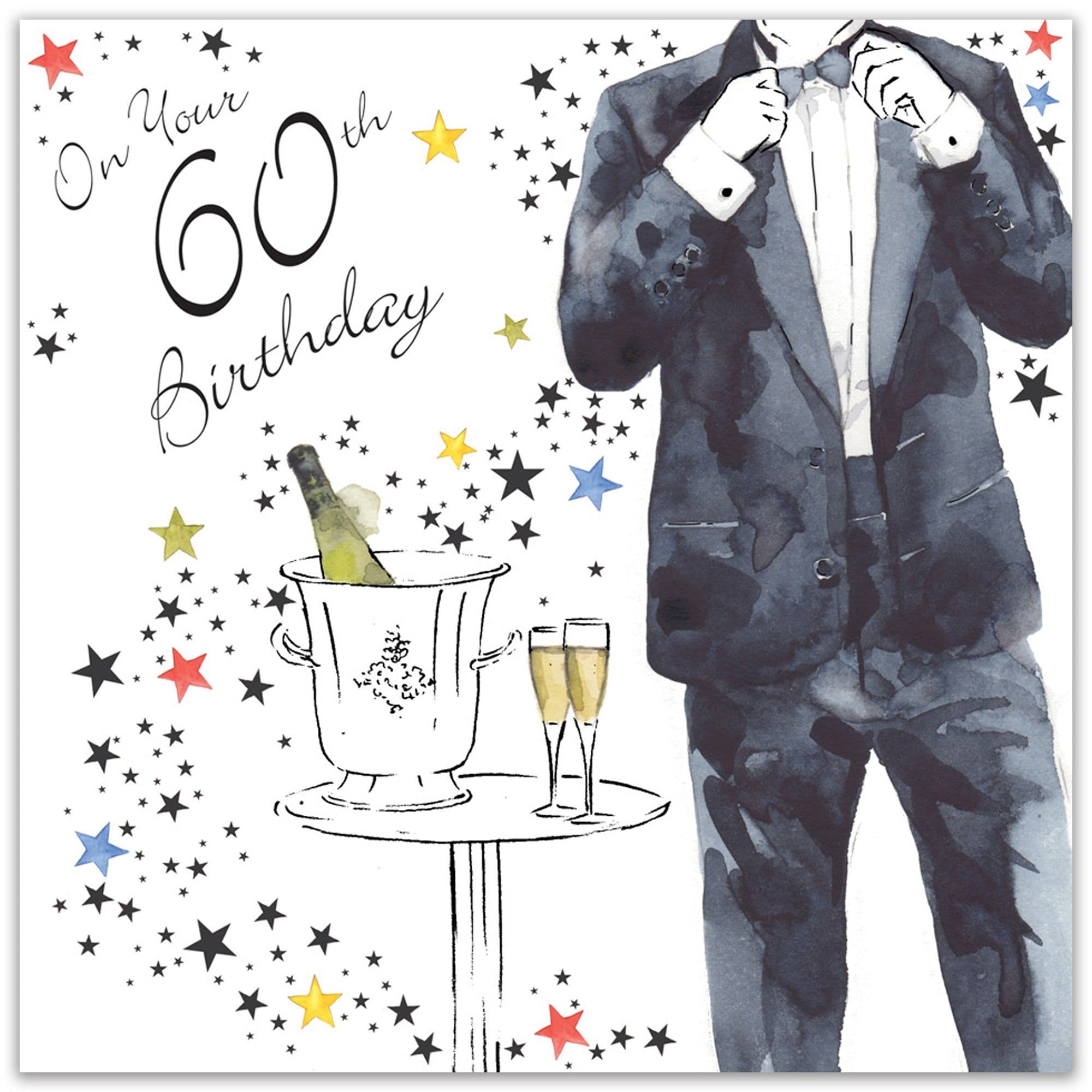 Age Birthday Cards. Birthday Card For Him. Age 60 Birthday Card. Male ...
