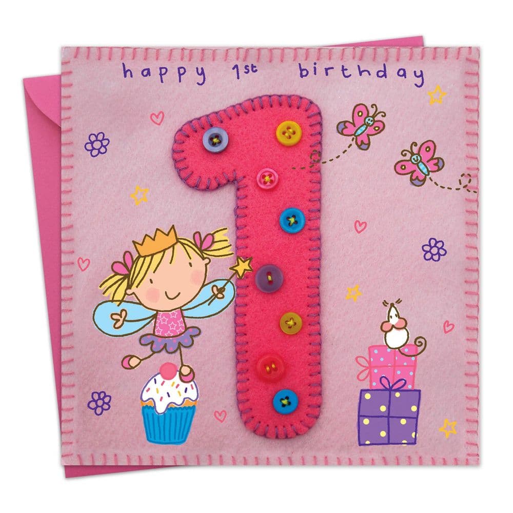 Age 1 Fairy Birthday Card