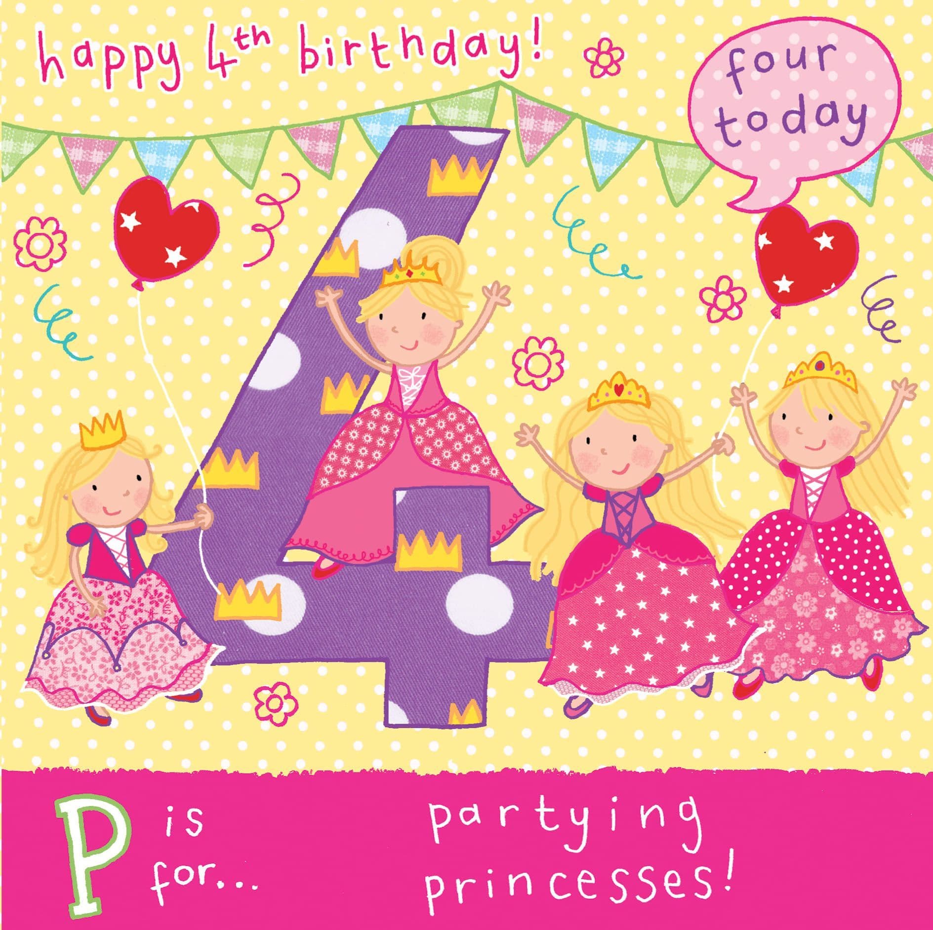 Happy 4th Birthday Princess 4th Birthday Tangled PNG, Birthday