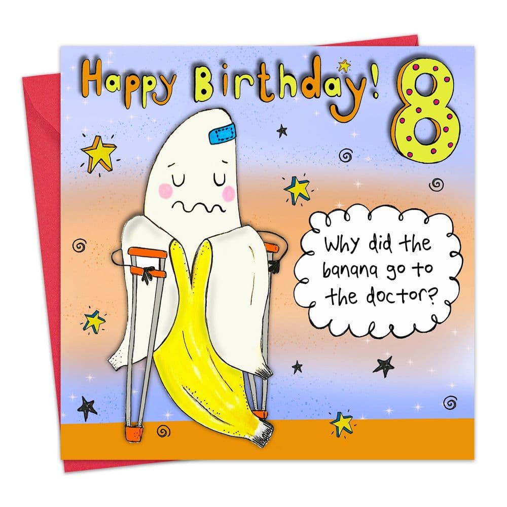 Age 8 Birthday Card Eighth Birthday Card Childrens 8th Birthday Card ...
