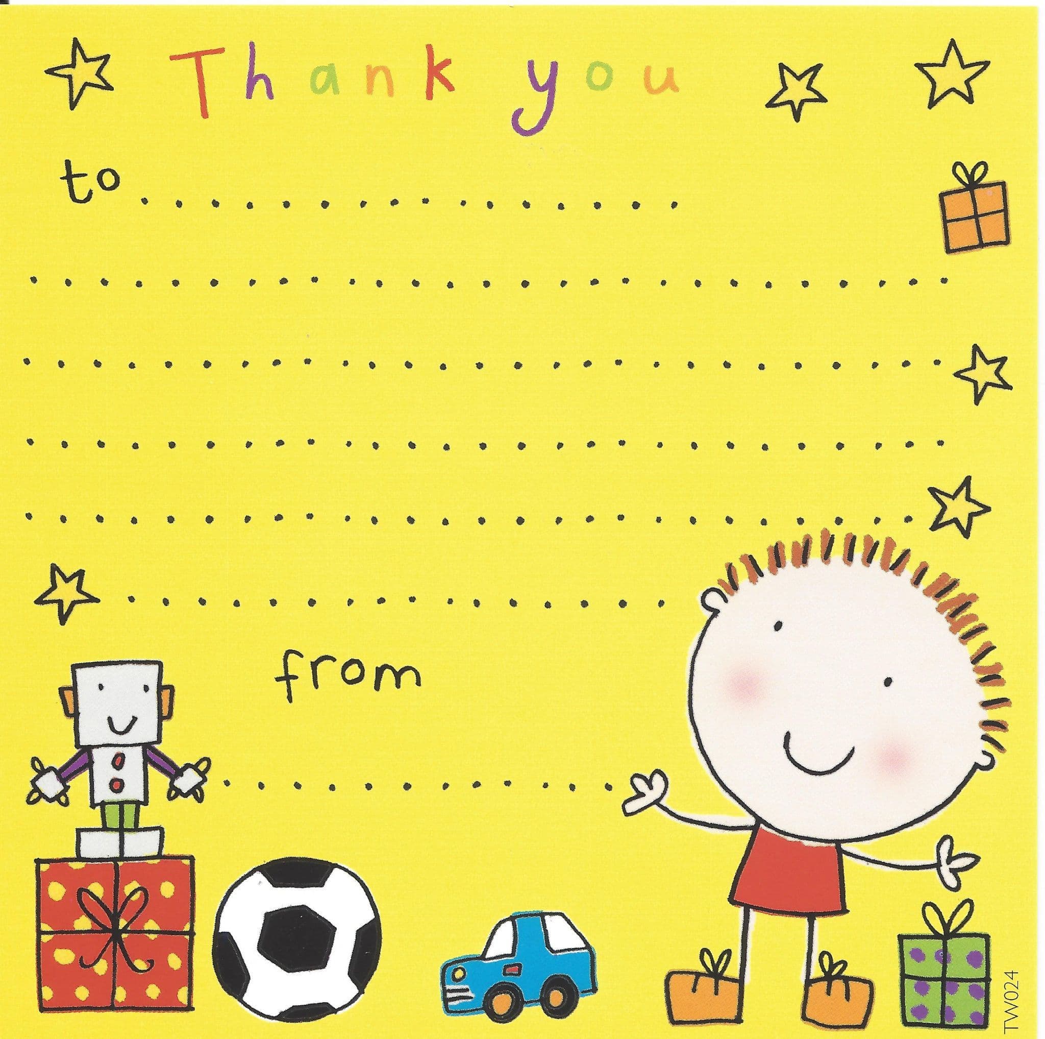 thank you notes for kids, thank you cards for children, kids thank you ...