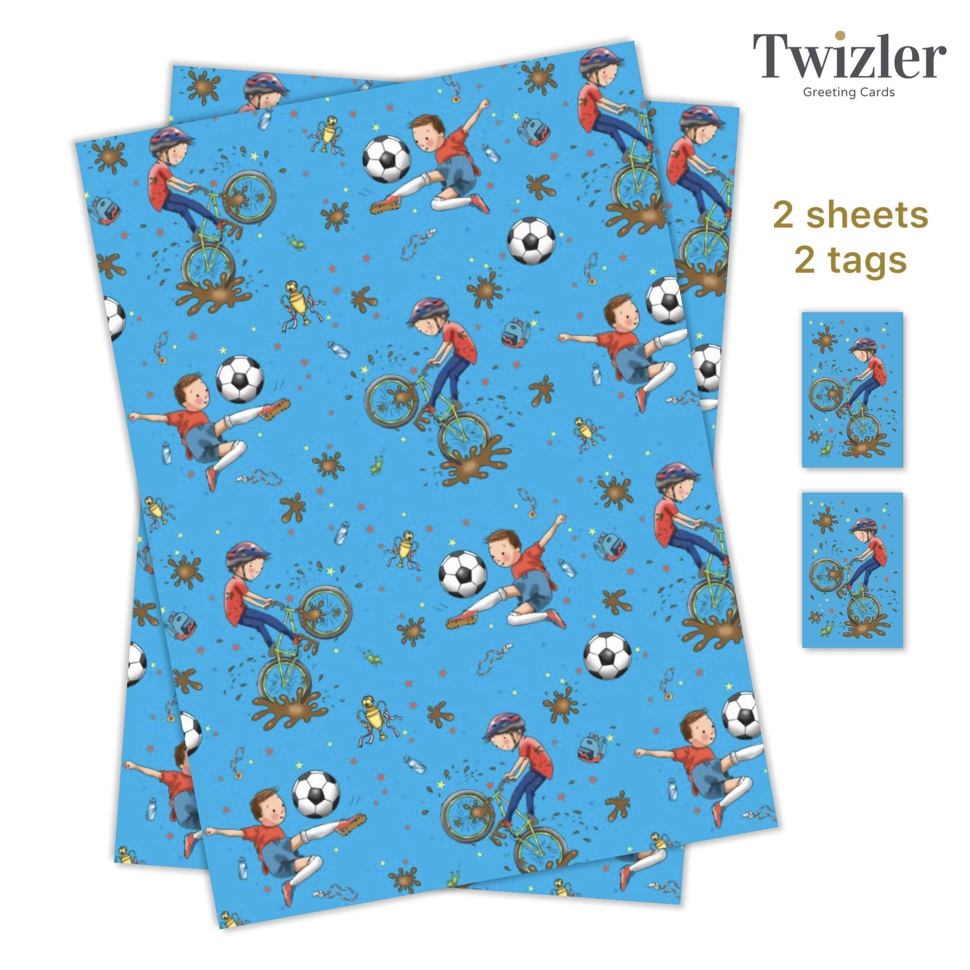 Boy's Wrapping Paper. Children's Gift Wrap