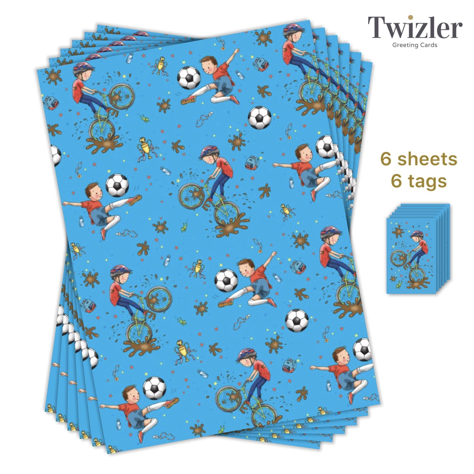 Boy's Wrapping Paper. Children's Gift Wrap