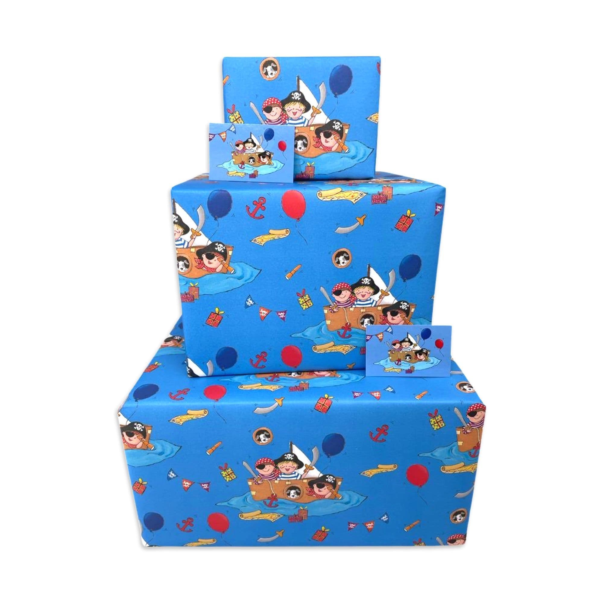 Boy's Wrapping Paper. Children's Gift Wrap