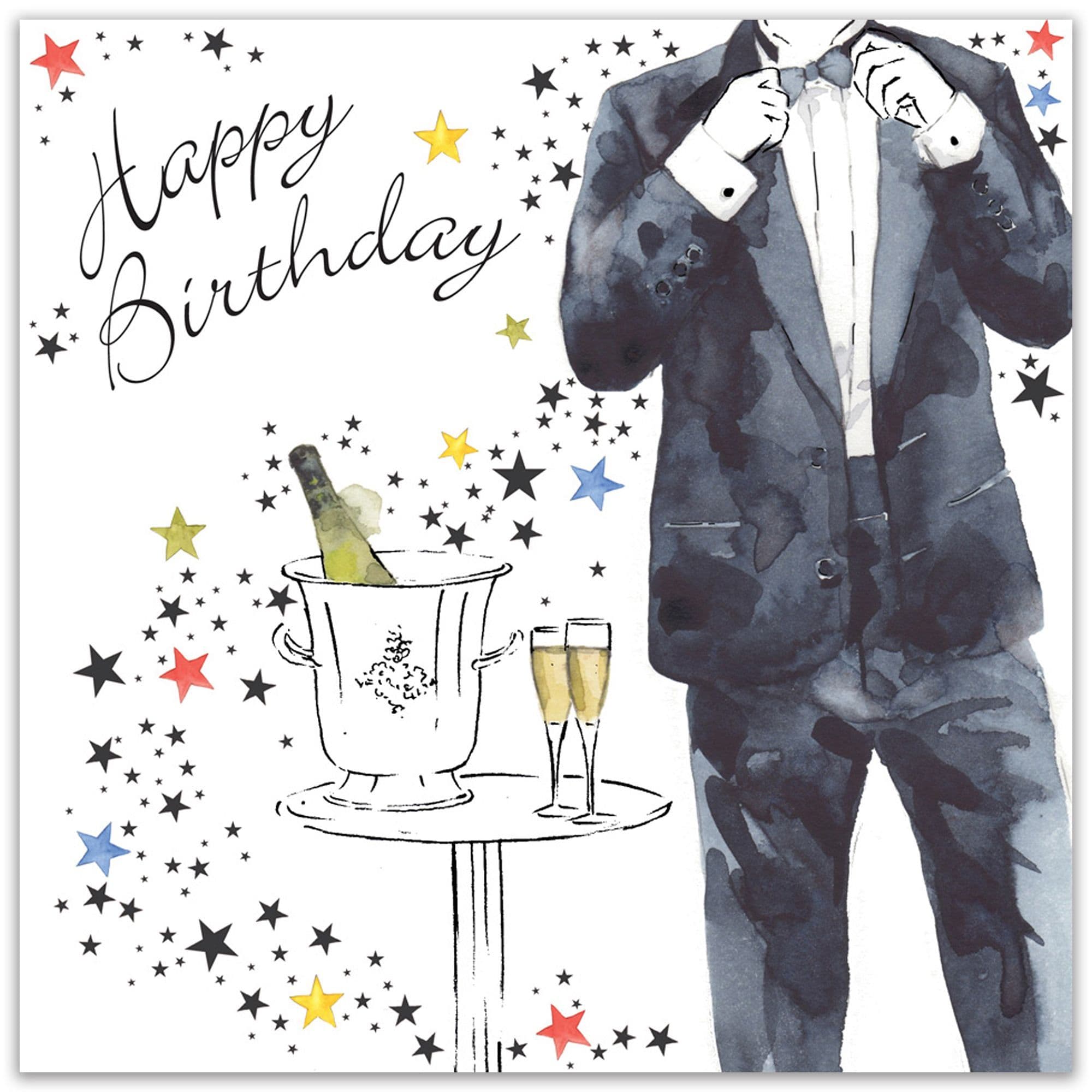 Gorgeous Birthday Cards. Birthday Card For Him. Male Birthday Card. Happy Birthday Cards. Twizler