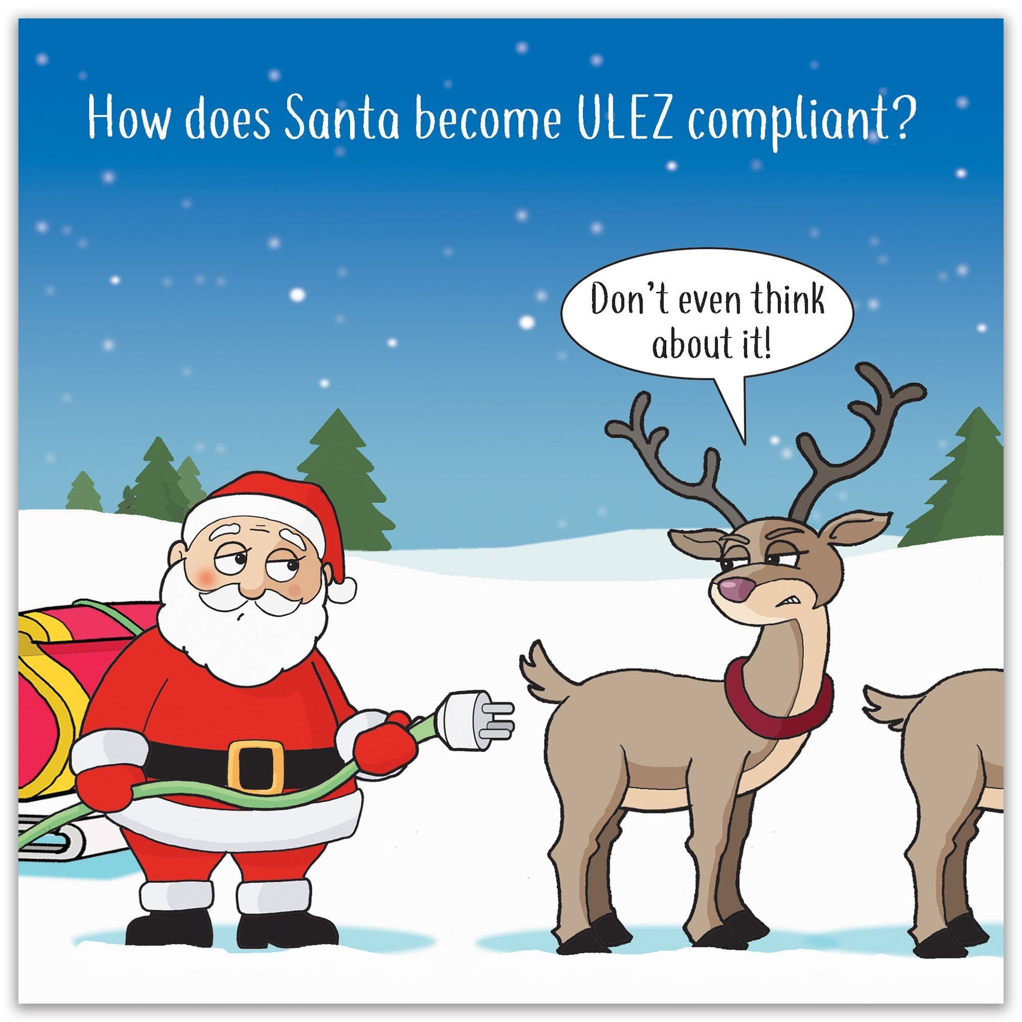 Funny London Christmas Card. Funny ULEZ Christmas Cards. Funny Cards ...