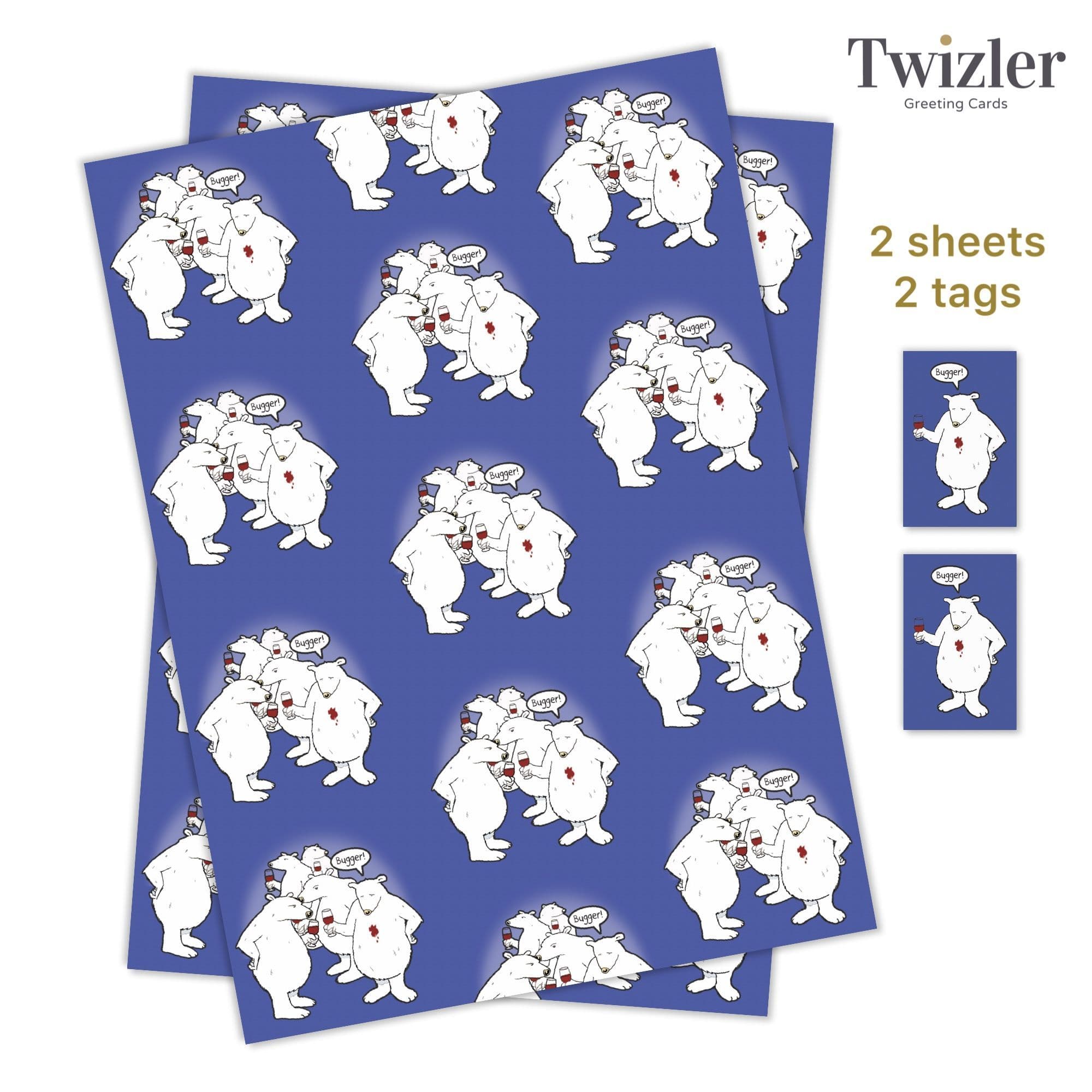 Funny Wrapping Paper Red Wine. Birthday Gift Wrap. Humour Christmas ...