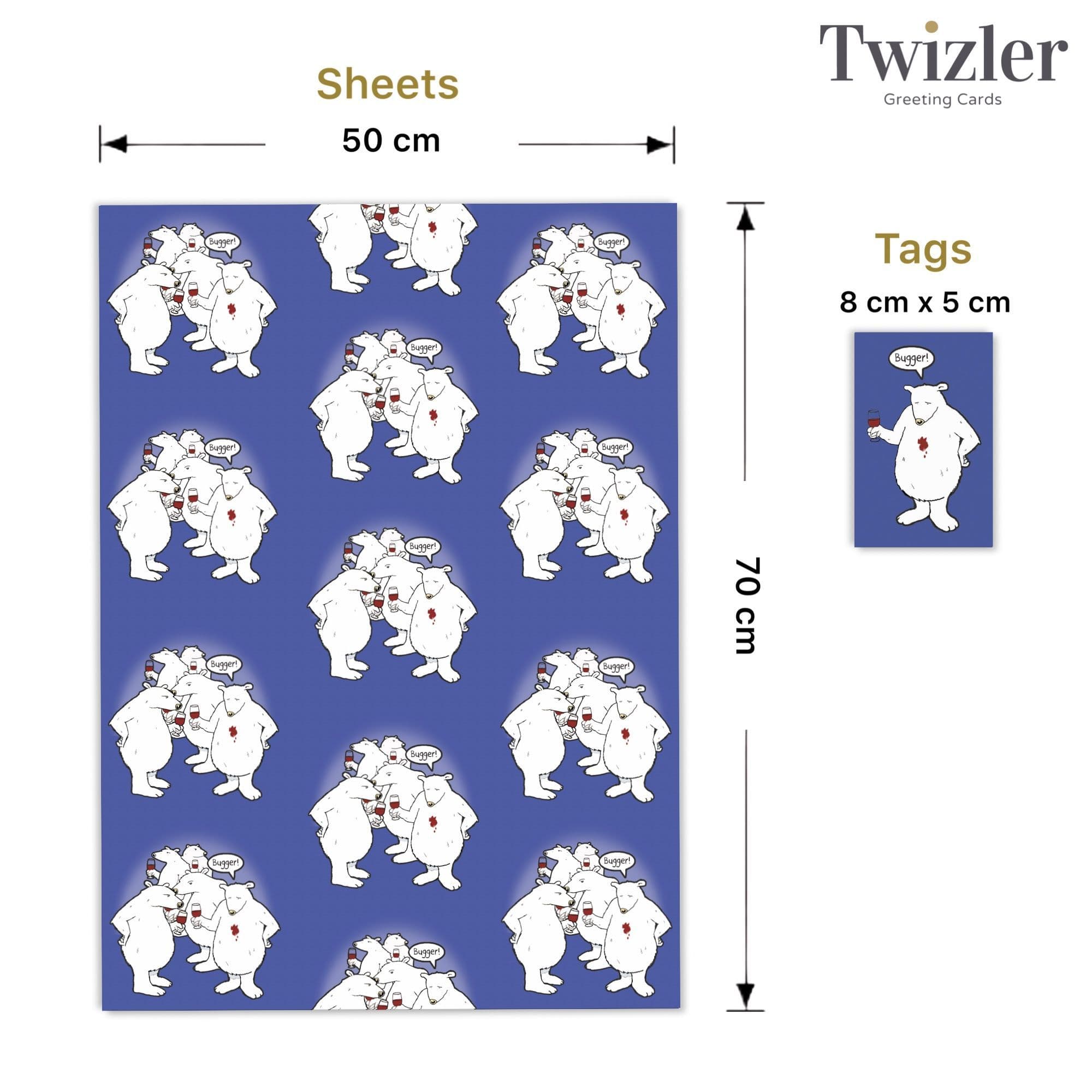 Funny Wrapping Paper Red Wine. Birthday Gift Wrap. Humour Christmas ...