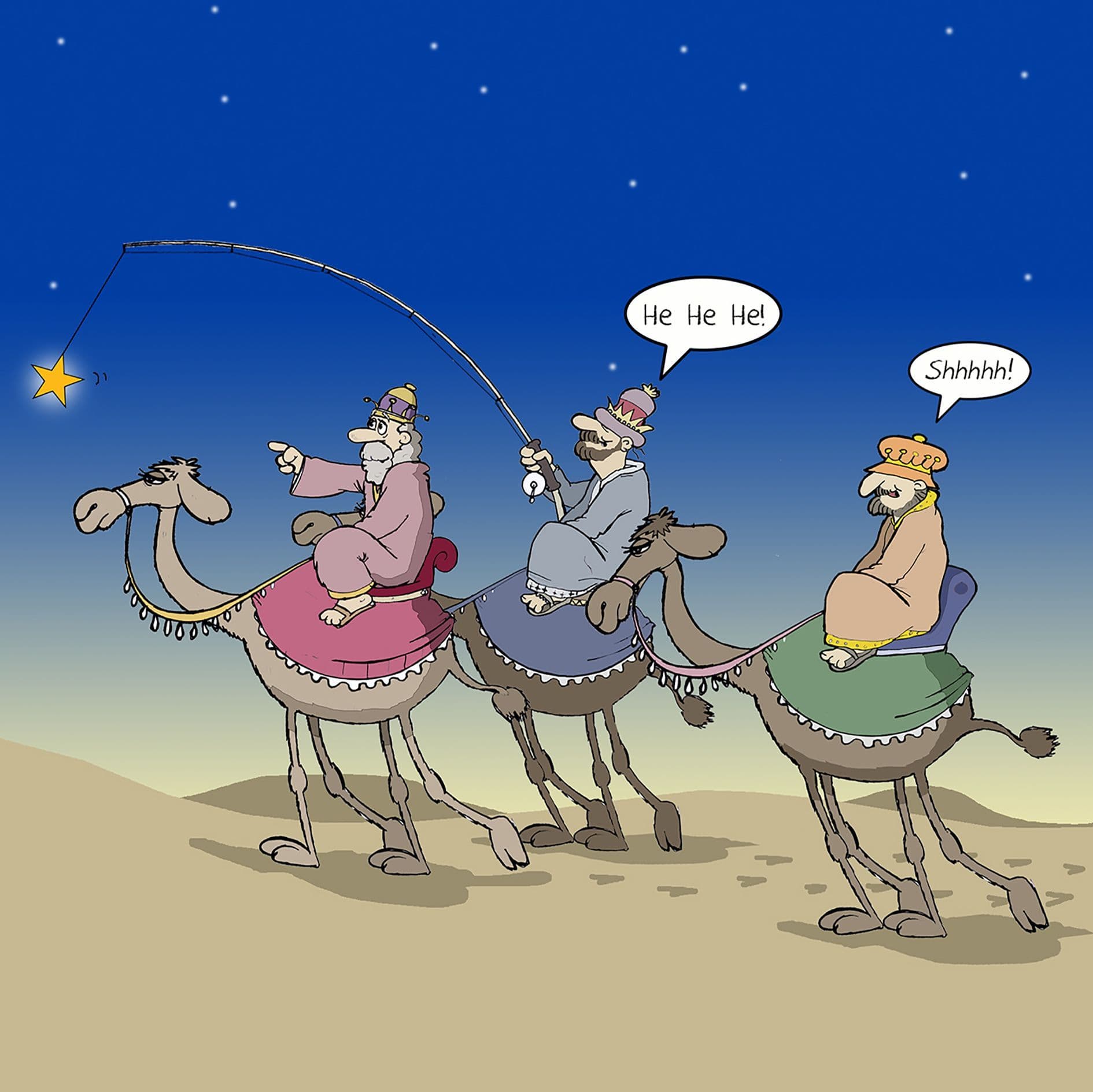 Funny Xmas Card Three Wise Men | Funny Xmas Cards | Twizler