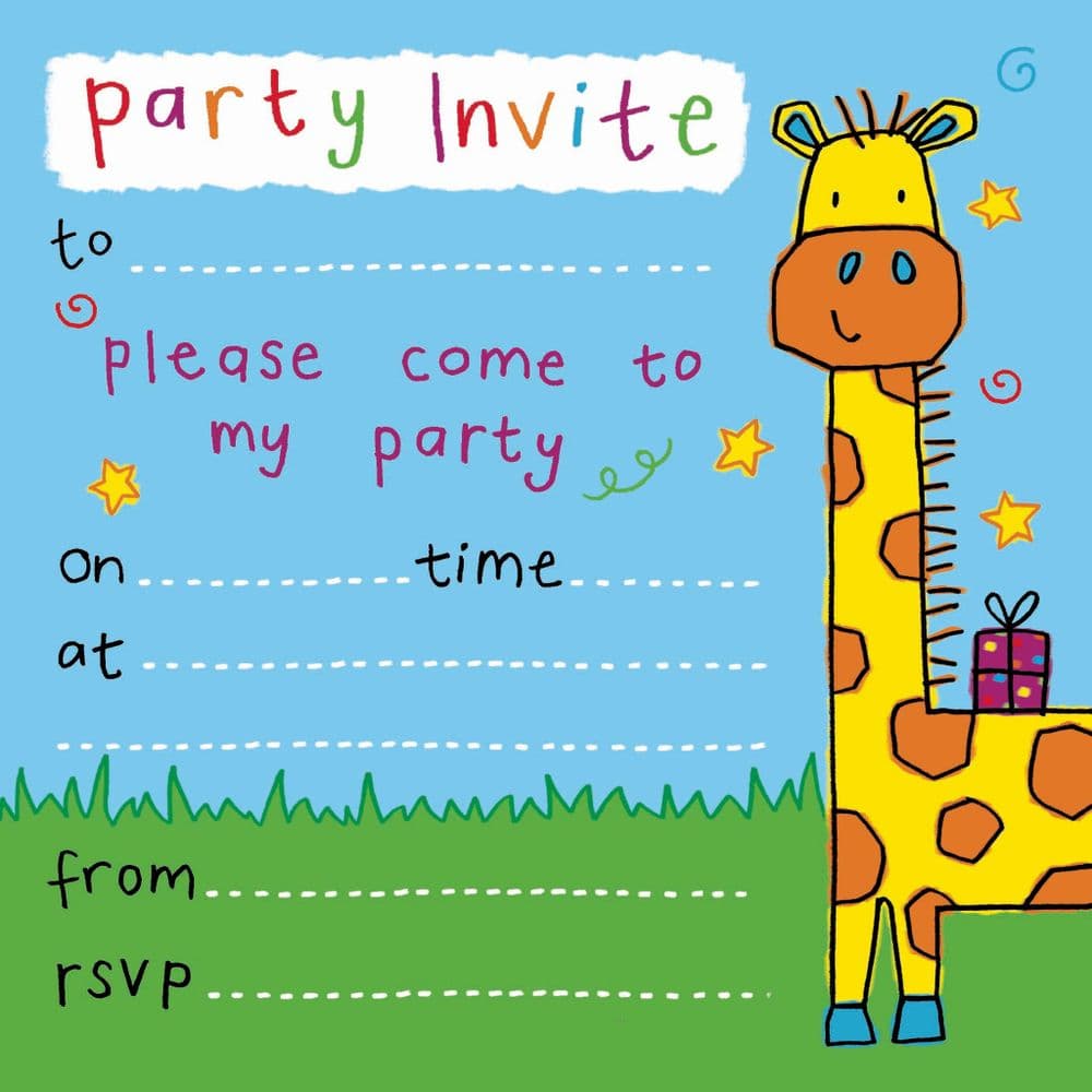 party invitations, birthday party invitations, kids party invitations ...