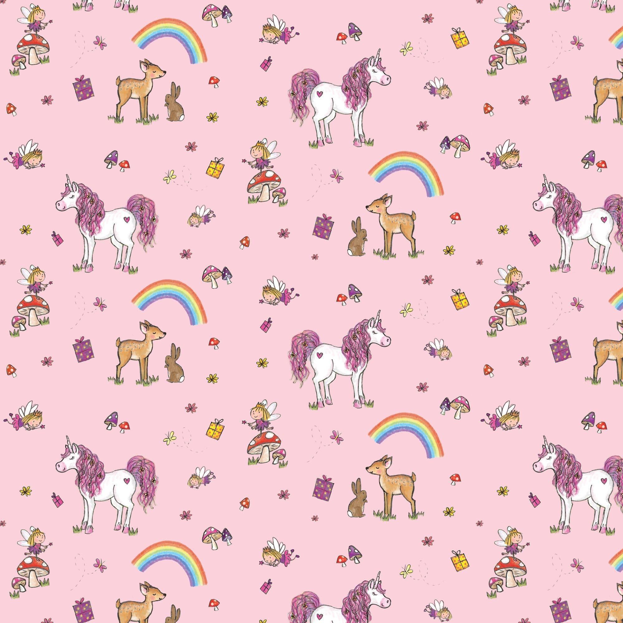 Girl's Wrapping Paper. Children's Gift Wrap