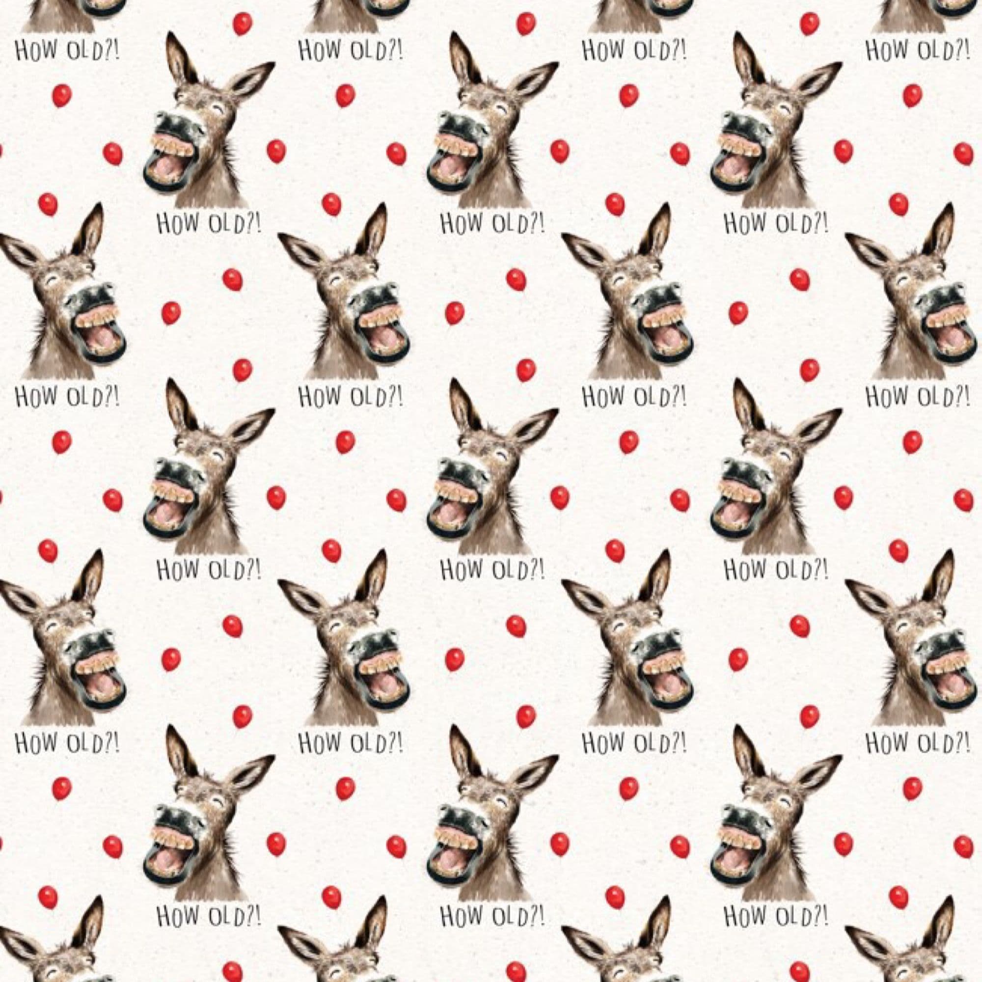 Funny Wrapping Paper. Humour Birthday Gift Wrap