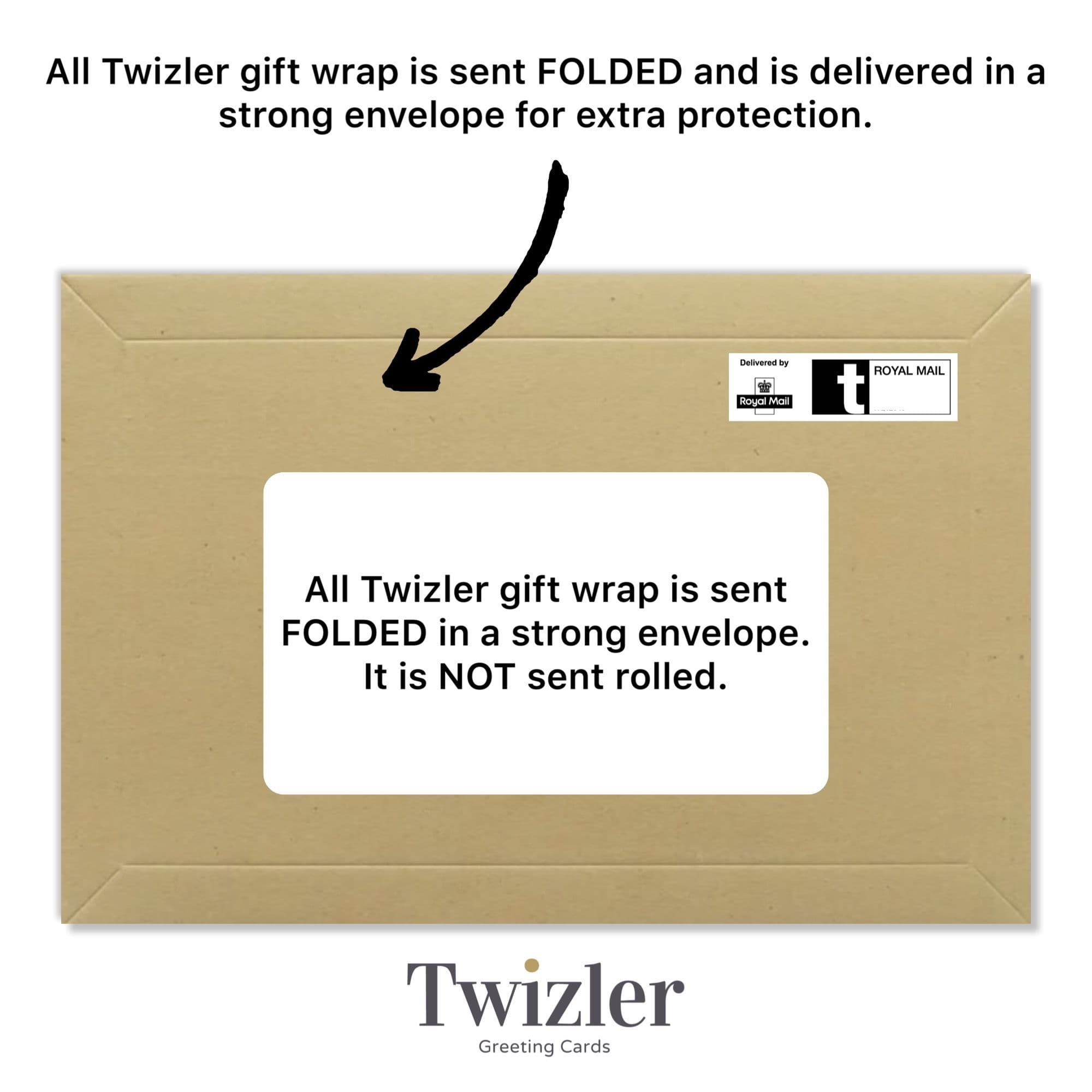 Funny Wrapping Paper. Humour Birthday Gift Wrap