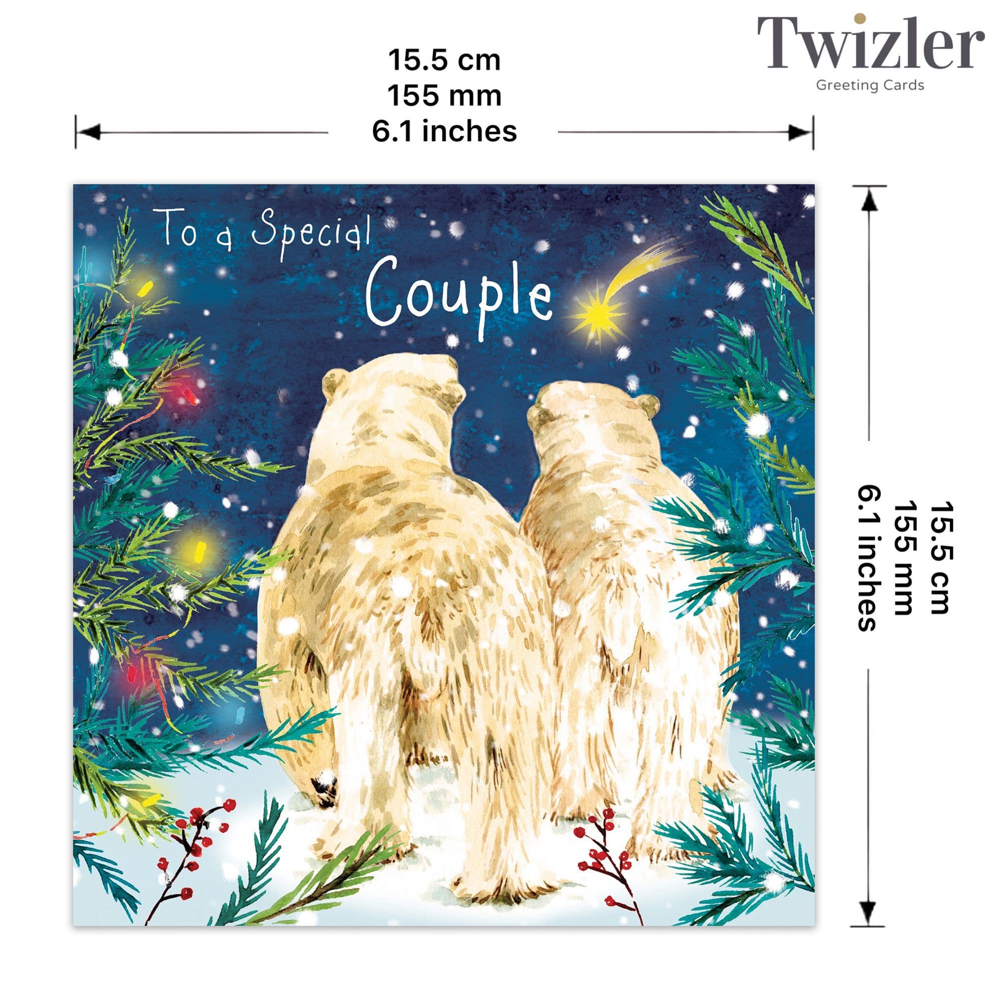 Merry Christmas Card for Special Couple. Cute Christmas Cards. Cute ...