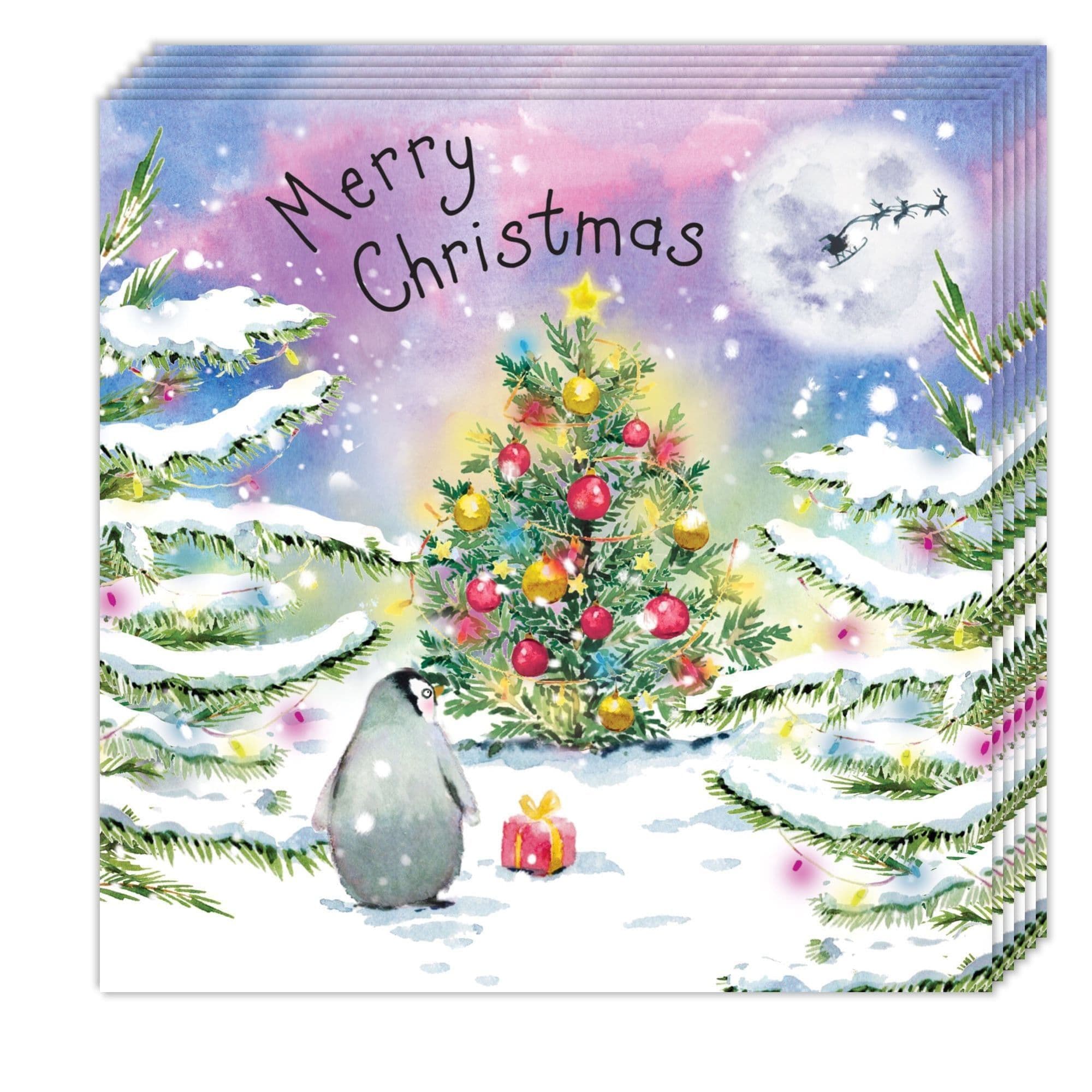 Pack of 10 Cute Christmas Cards Pack. Xmas Multipack. Cute Cards. Cute Cards. Cute Christmas ...