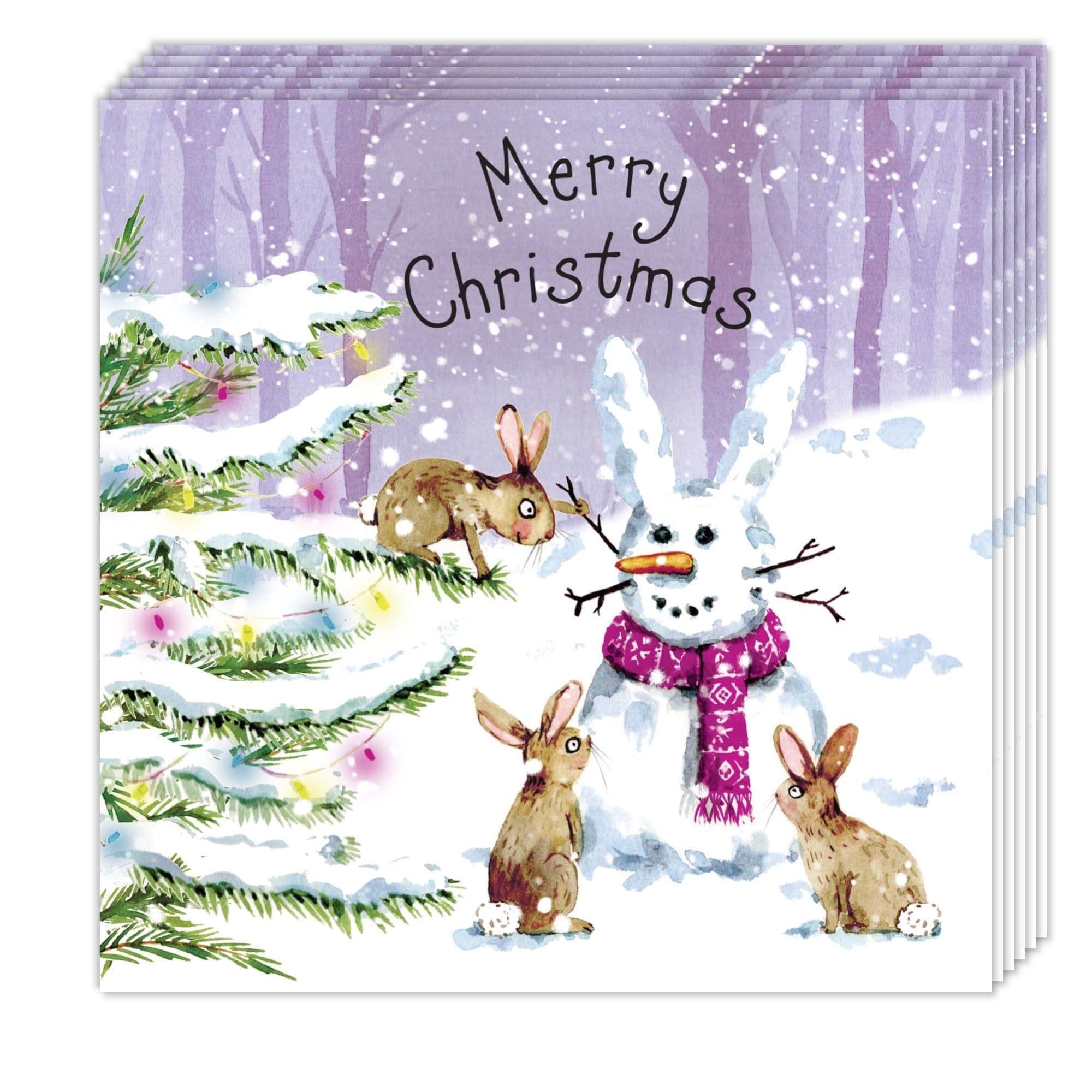 Pack of 10 Cute Christmas Cards Pack. Xmas Multipack. Cute Cards. Cute Cards. Cute Christmas ...
