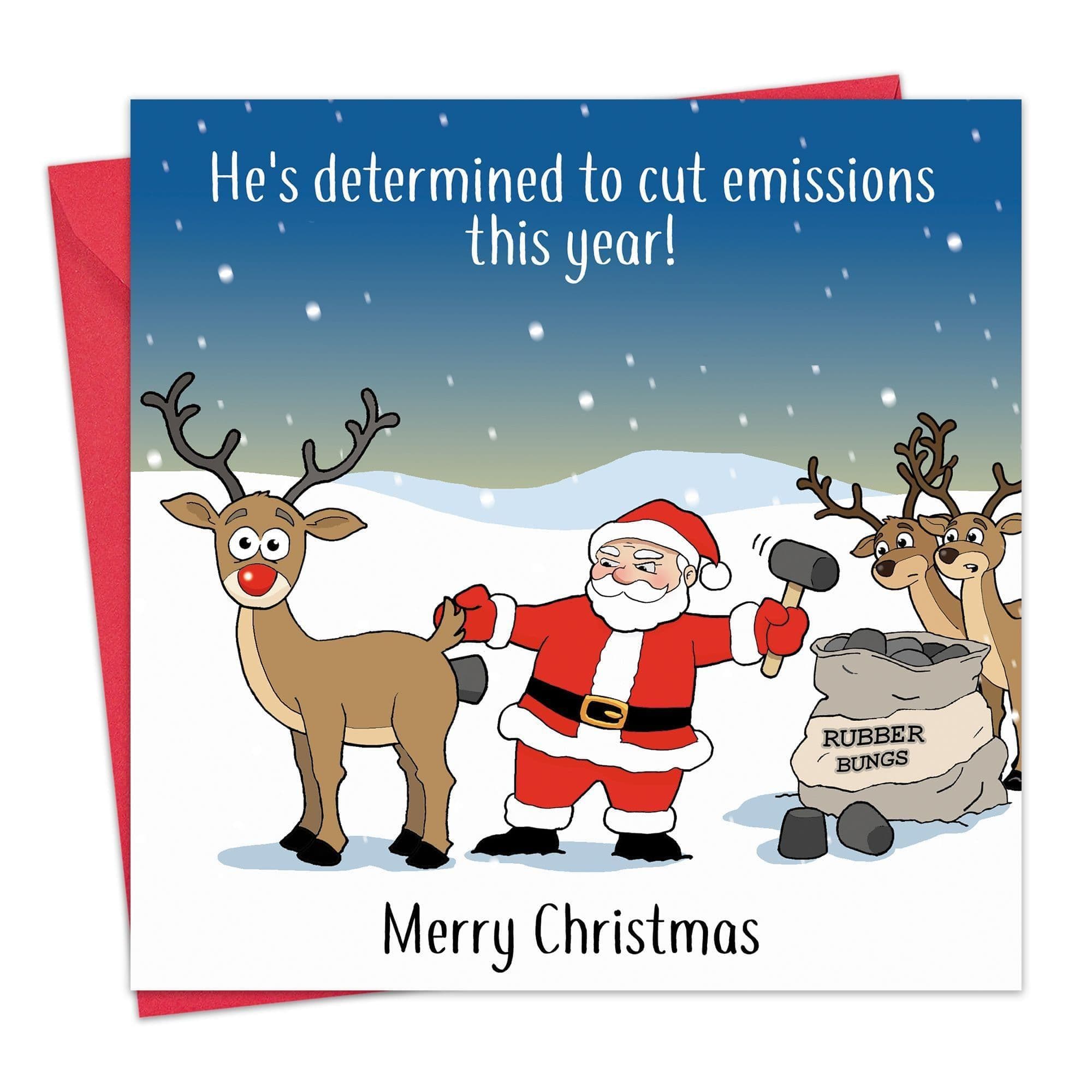 Pack of 10 Funny Christmas Cards Pack. Xmas Multipack. Funny Cards ...