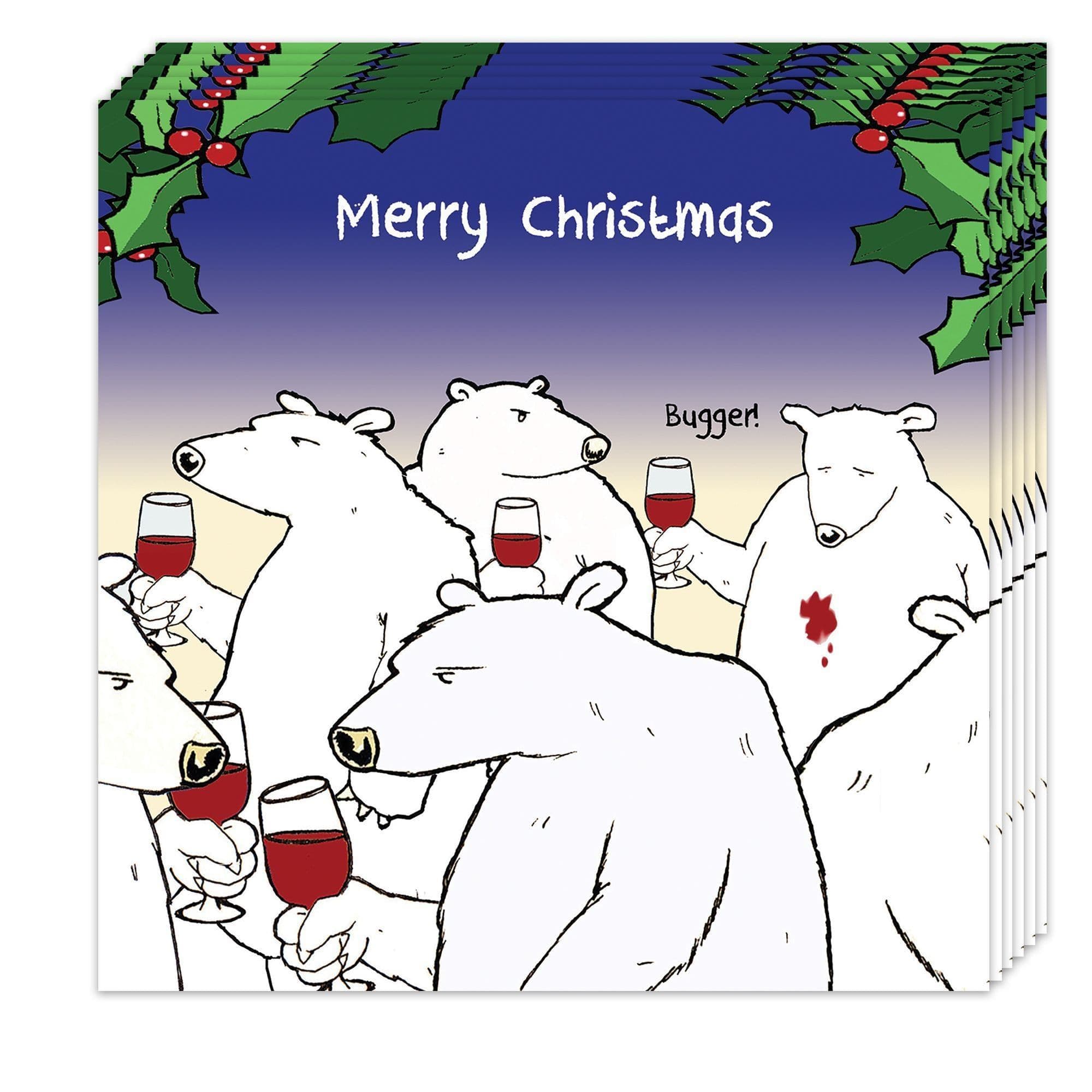 Pack of 10 Funny Christmas Cards Pack. Xmas Multipack. Funny Cards. Humour Cards. Humour ...