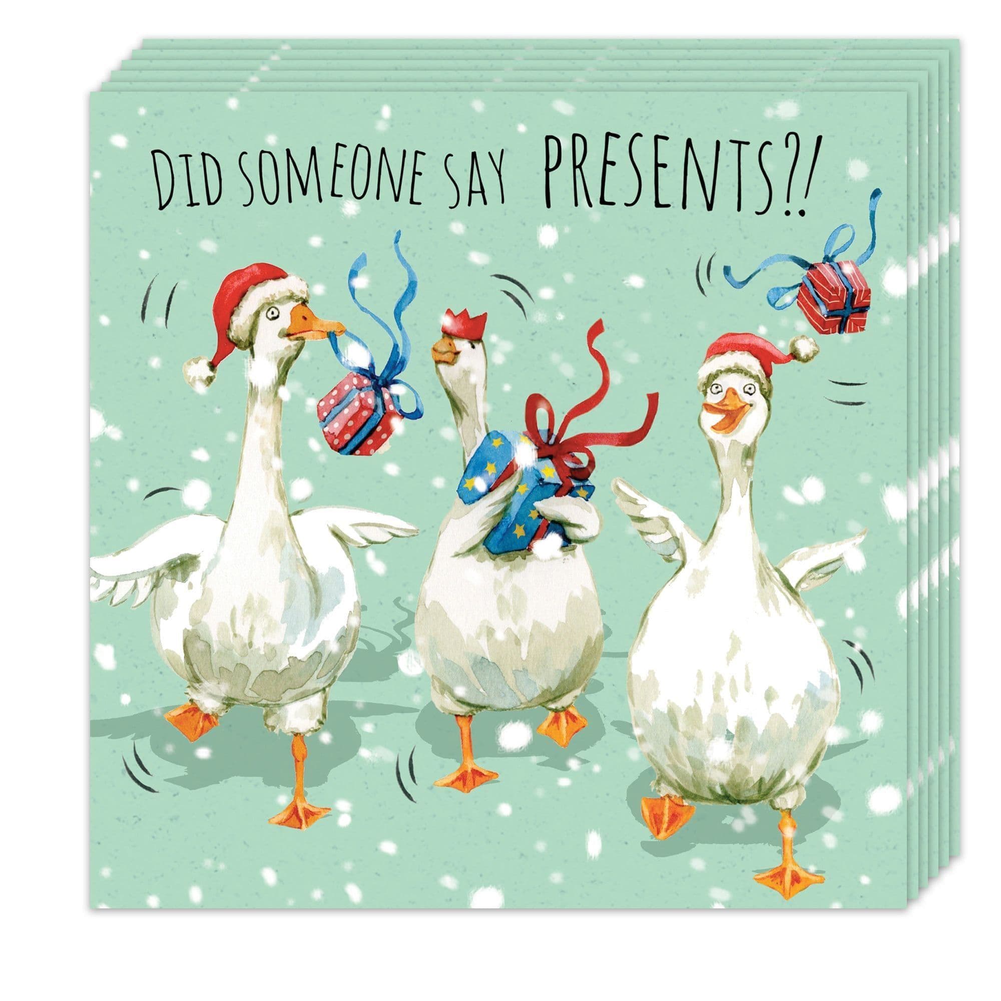 Pack Of 12 Funny Christmas Cards Pack Xmas Multipack Funny Cards