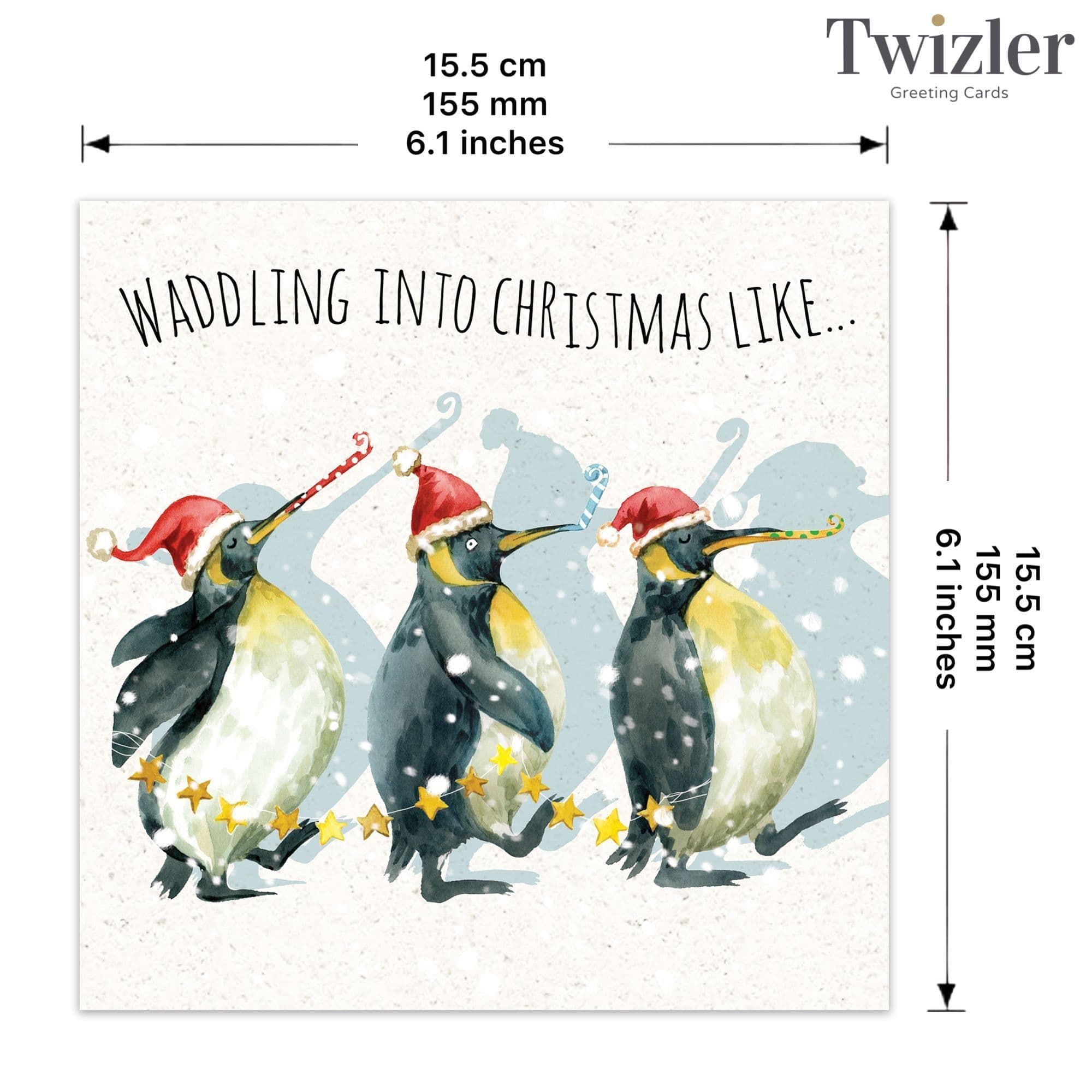 Pack of 12 Funny Christmas Cards Pack. Xmas Multipack. Funny Cards ...