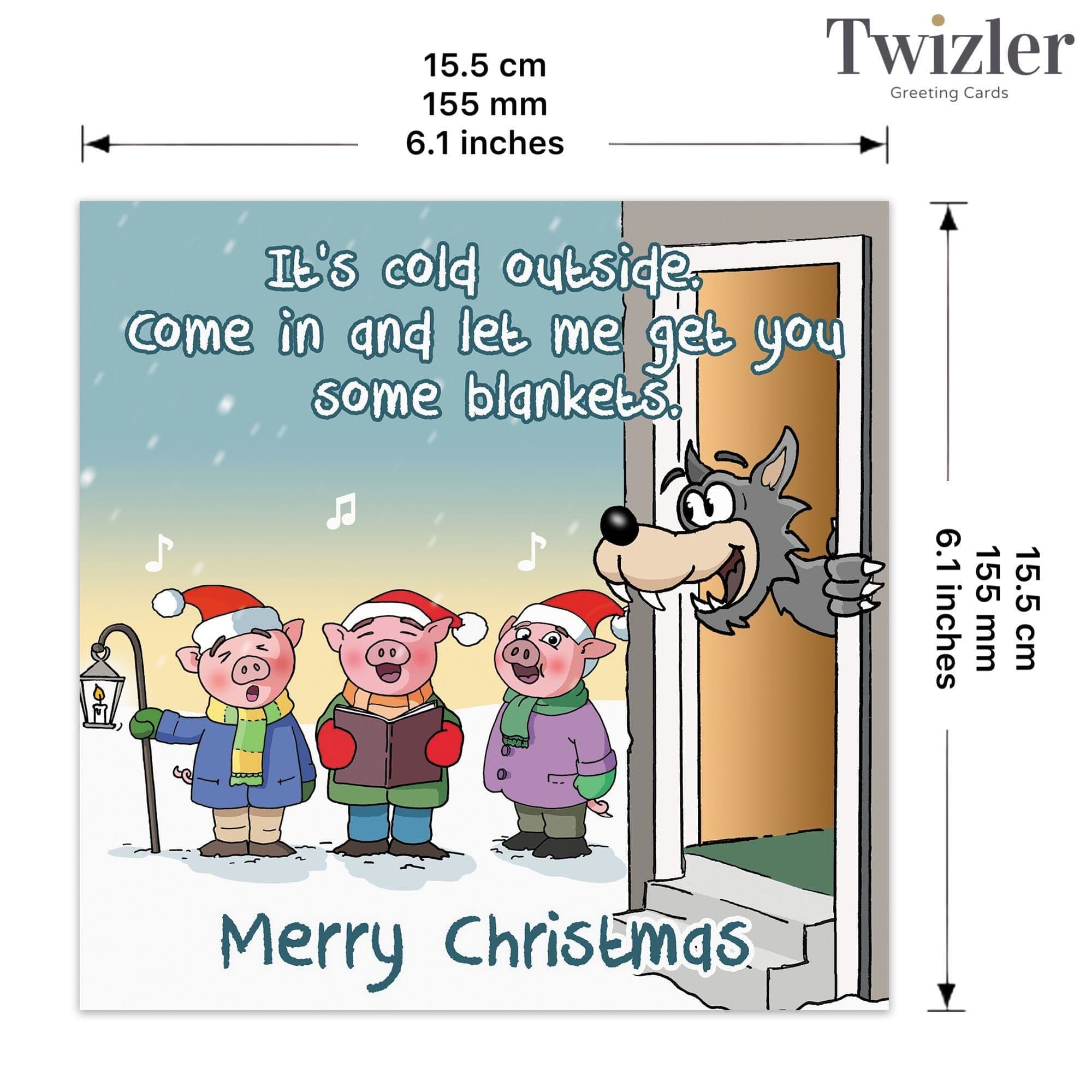 Pack of 12 Funny Christmas Cards Pack. Xmas Multipack. Funny Cards ...
