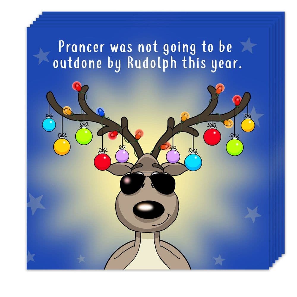 Pack of 12 Funny Christmas Cards Pack. Xmas Multipack. Funny Cards ...