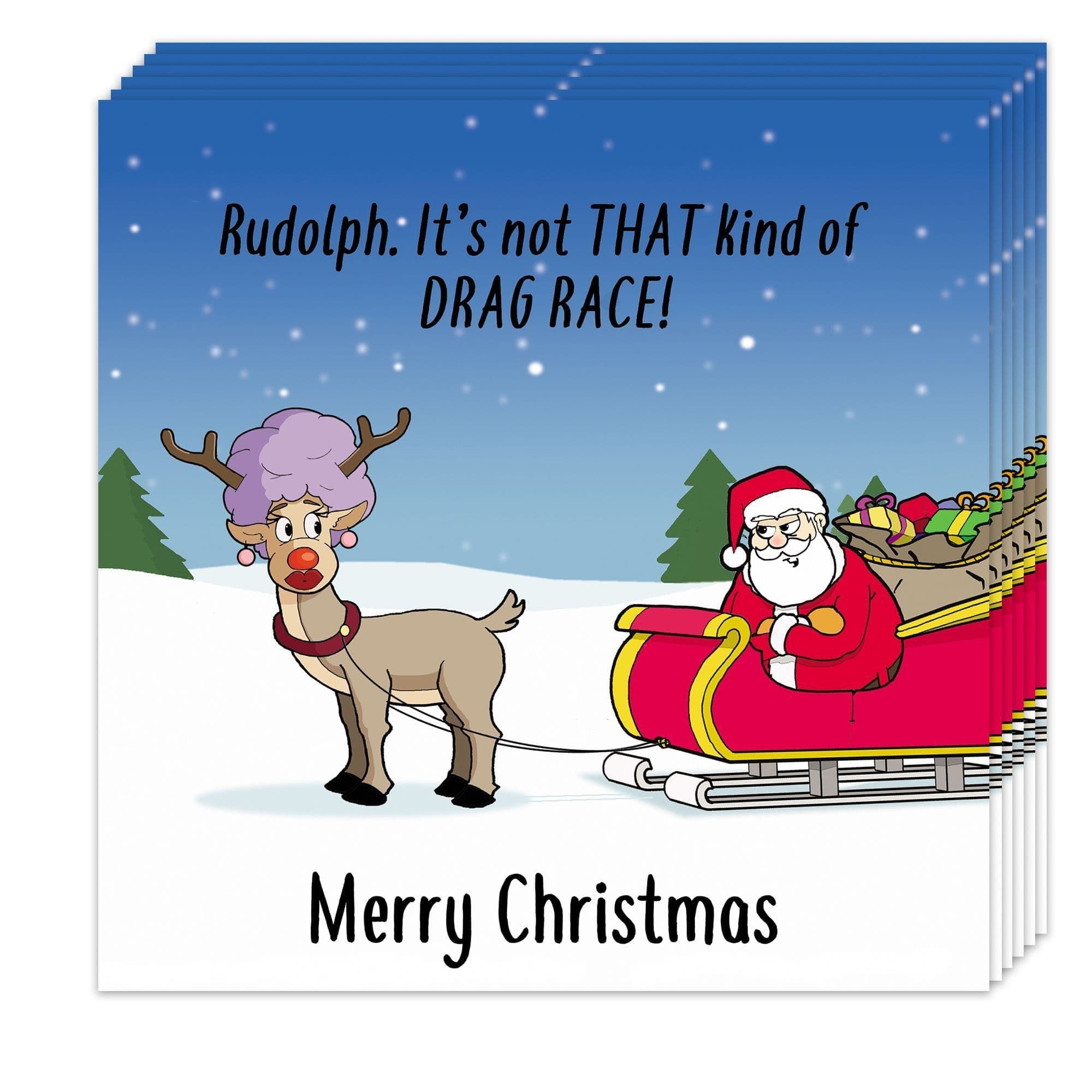 Pack of 12 Funny Christmas Cards Pack. Xmas Multipack. Funny Cards ...