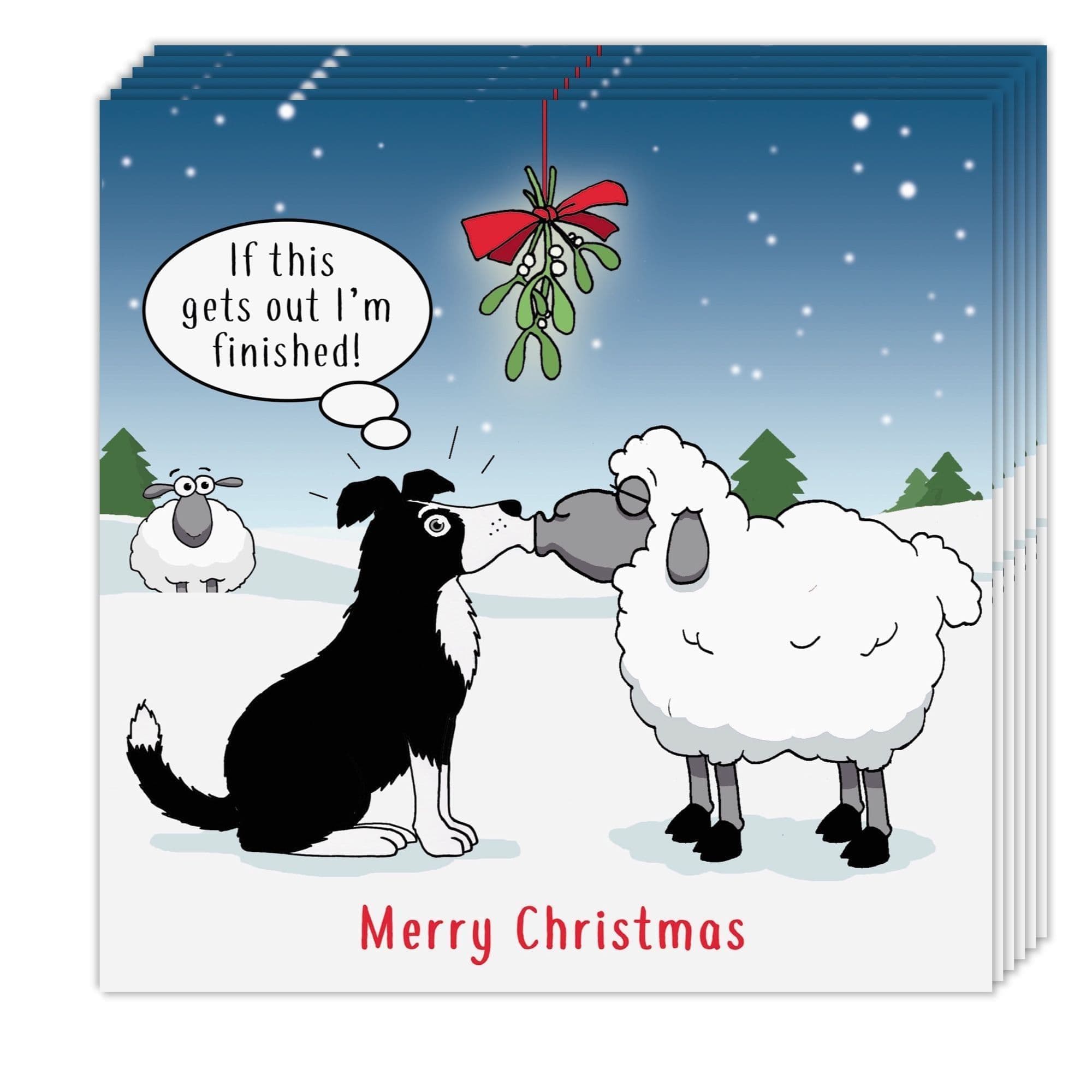 Pack of 12 Funny Christmas Cards Pack. Xmas Multipack. Funny Cards ...