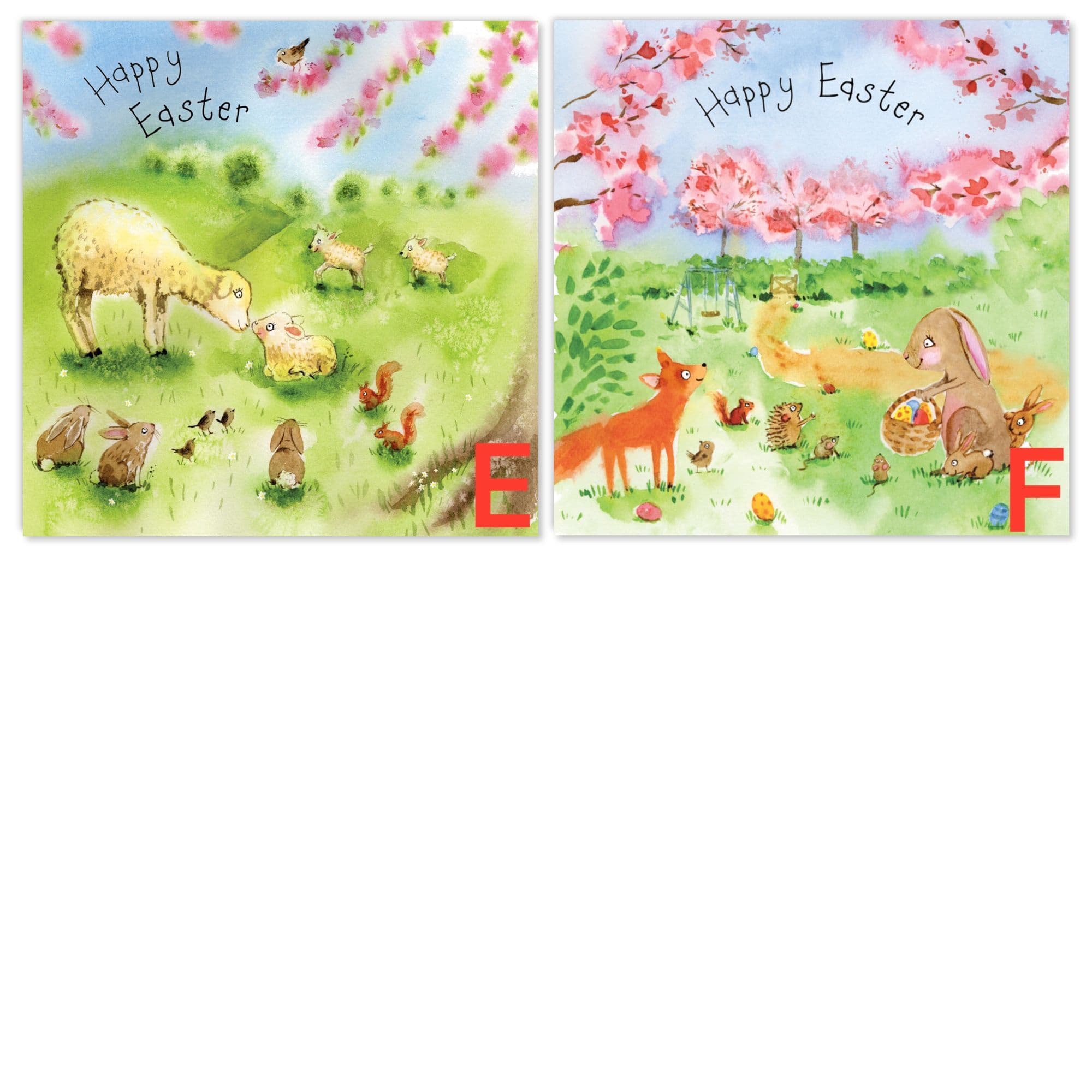 Easter Card Packs. Cute Easter Cards. Happy Easter Greeting Cards Multipack