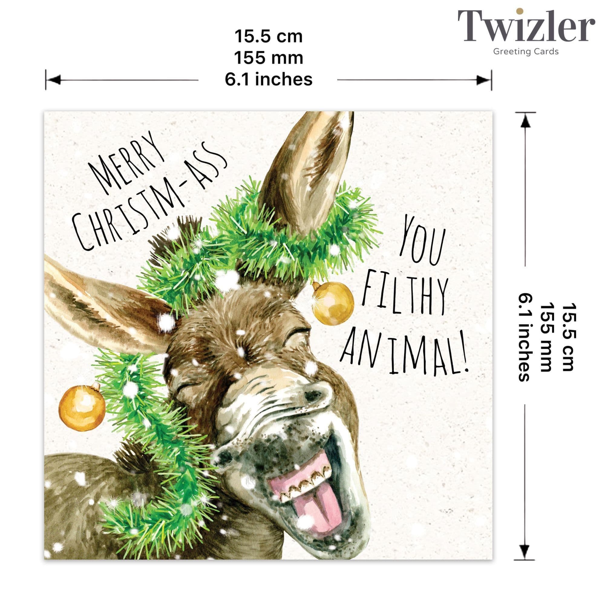 Pack of 6 Funny Christmas Cards Pack. Xmas Multipack. Funny Cards. Humour Cards. Humour ...